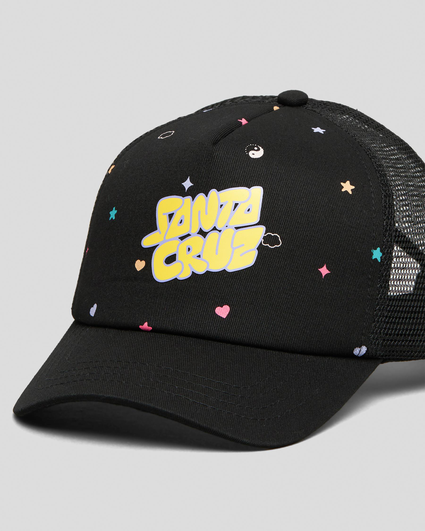 Shop Santa Cruz Girls' Bubble Stack Trucker Cap In Black - Fast Shipping & Easy Returns - City ...