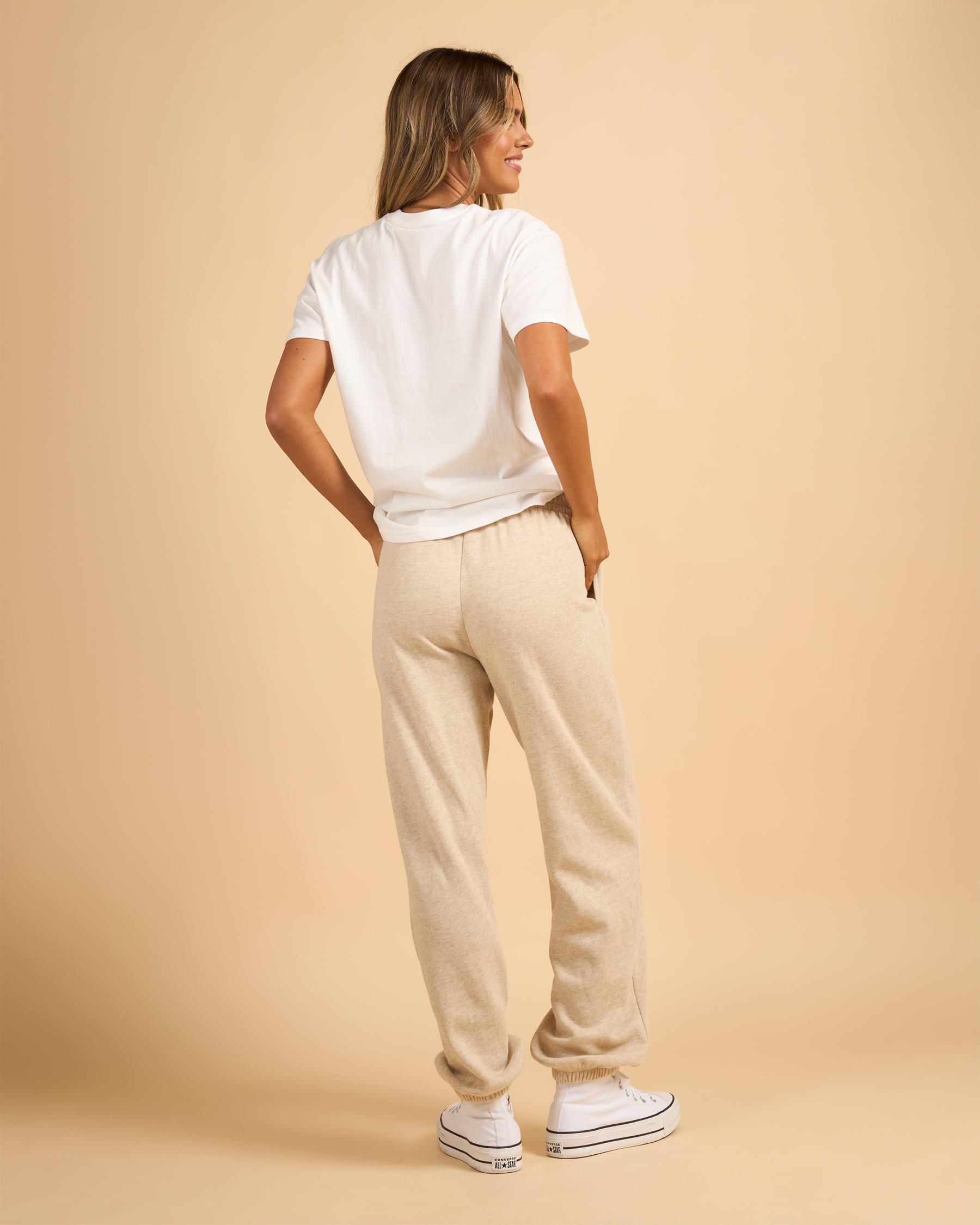 Shop Billabong That Life Track Pants In Oatmeal - Fast Shipping & Easy ...