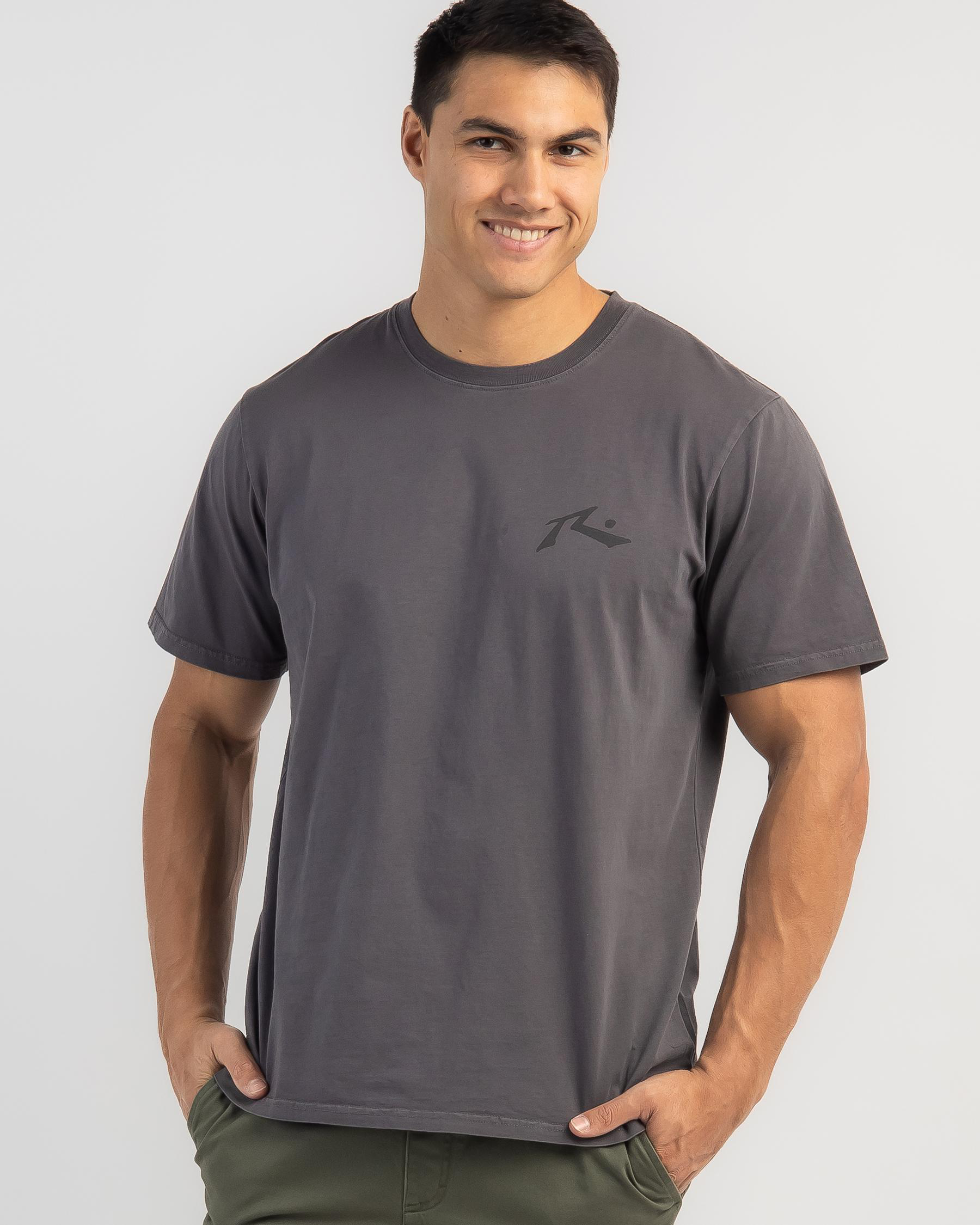 Shop Rusty Comp Wash T-Shirt In Coal - Fast Shipping & Easy Returns ...