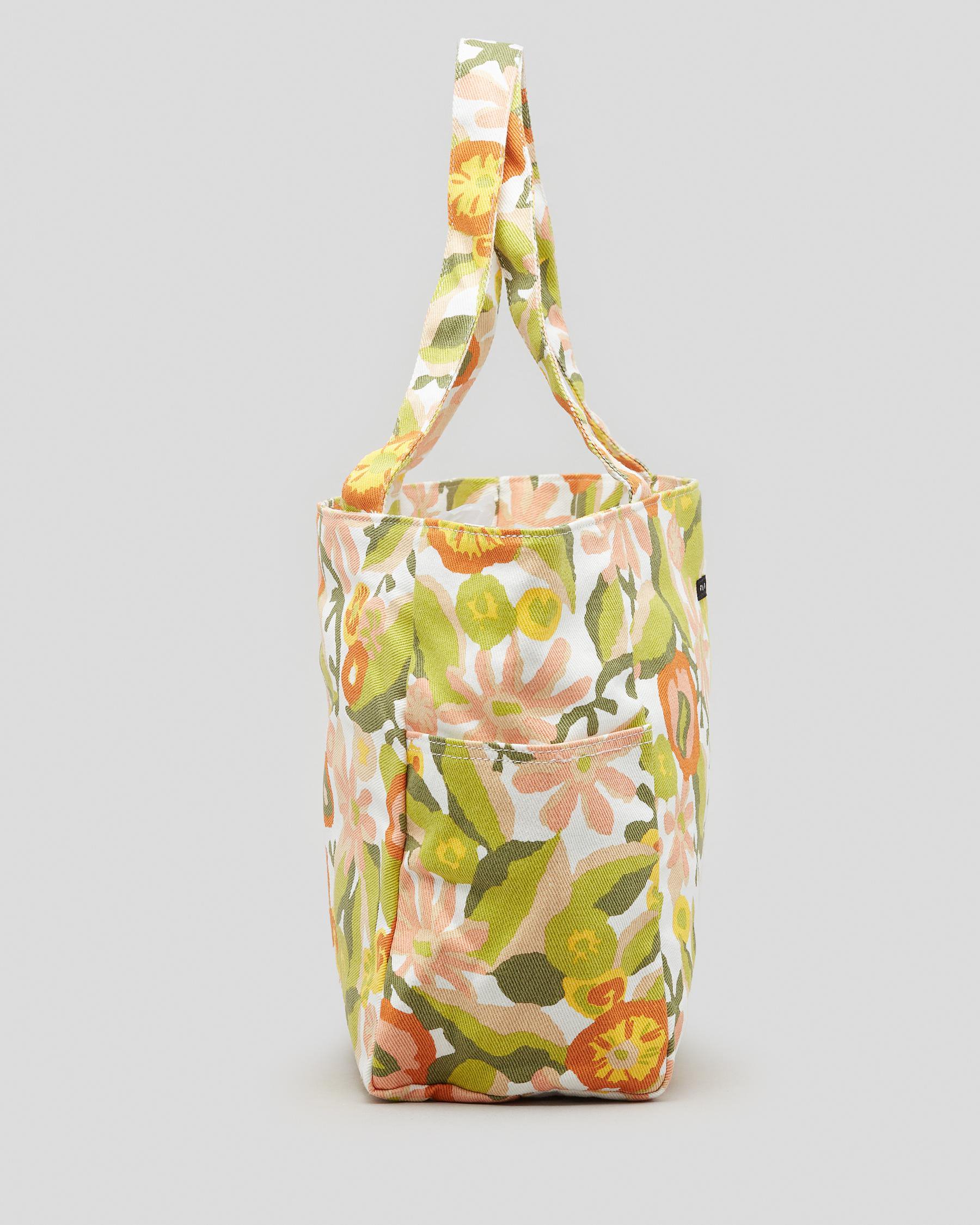 Shop RVCA Sunlight Beach Bag In White - Fast Shipping & Easy Returns ...