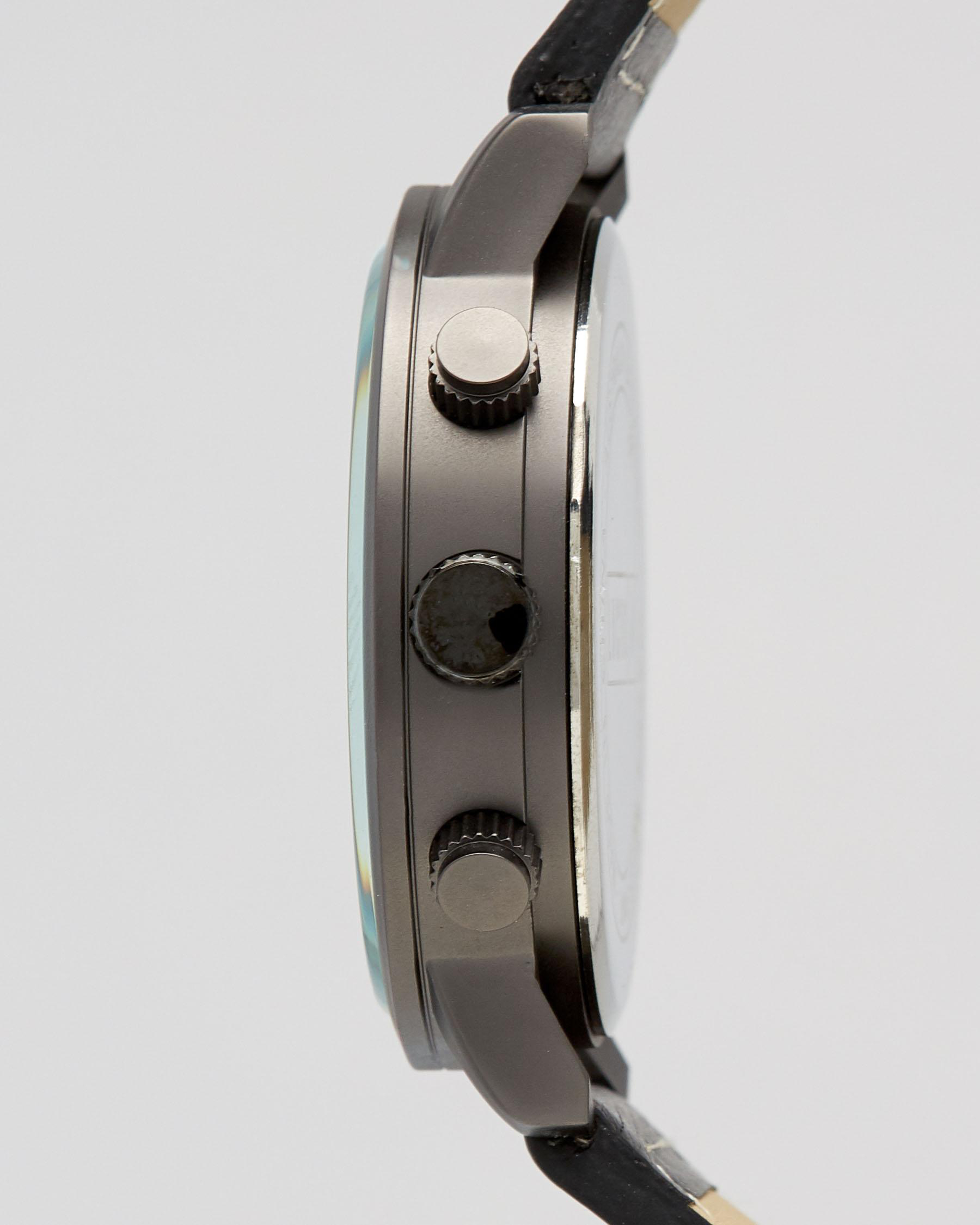 Shop Lucid Polaris Watch In Black/black/black/silver - Fast Shipping ...