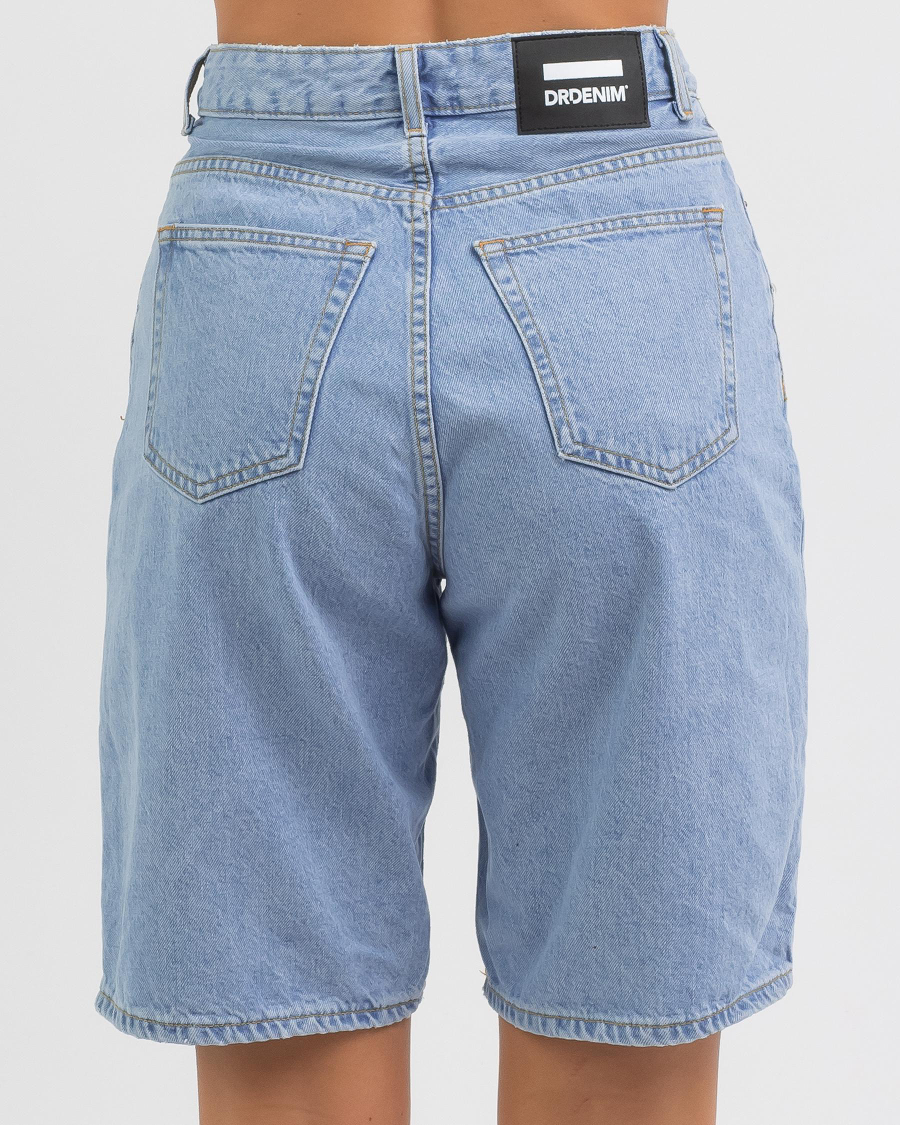 Shop Dr Denim Bella Shorts In Empress Light Blue - Fast Shipping & Easy ...
