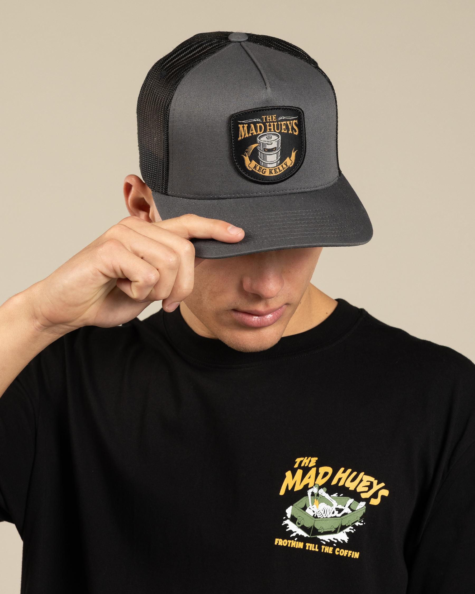 The Mad Hueys Such Is Beer Trucker Cap In Charcoal - FREE* Shipping ...