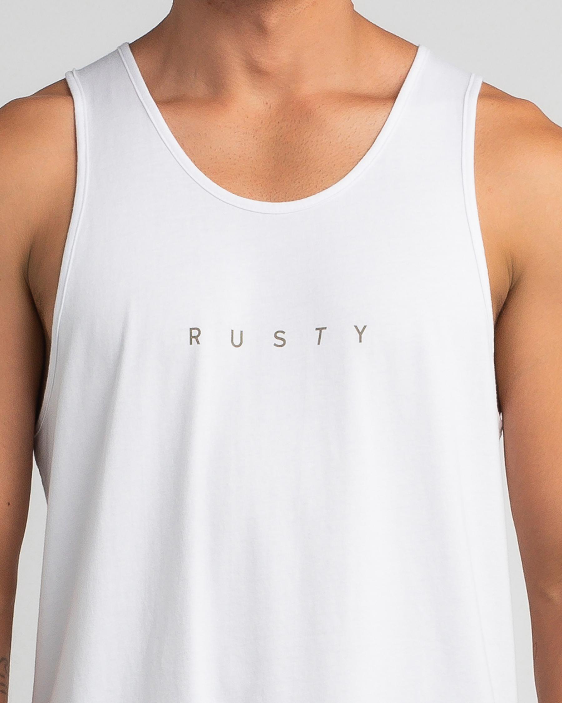 Shop Rusty Short Cut Tank In White - Fast Shipping & Easy Returns ...