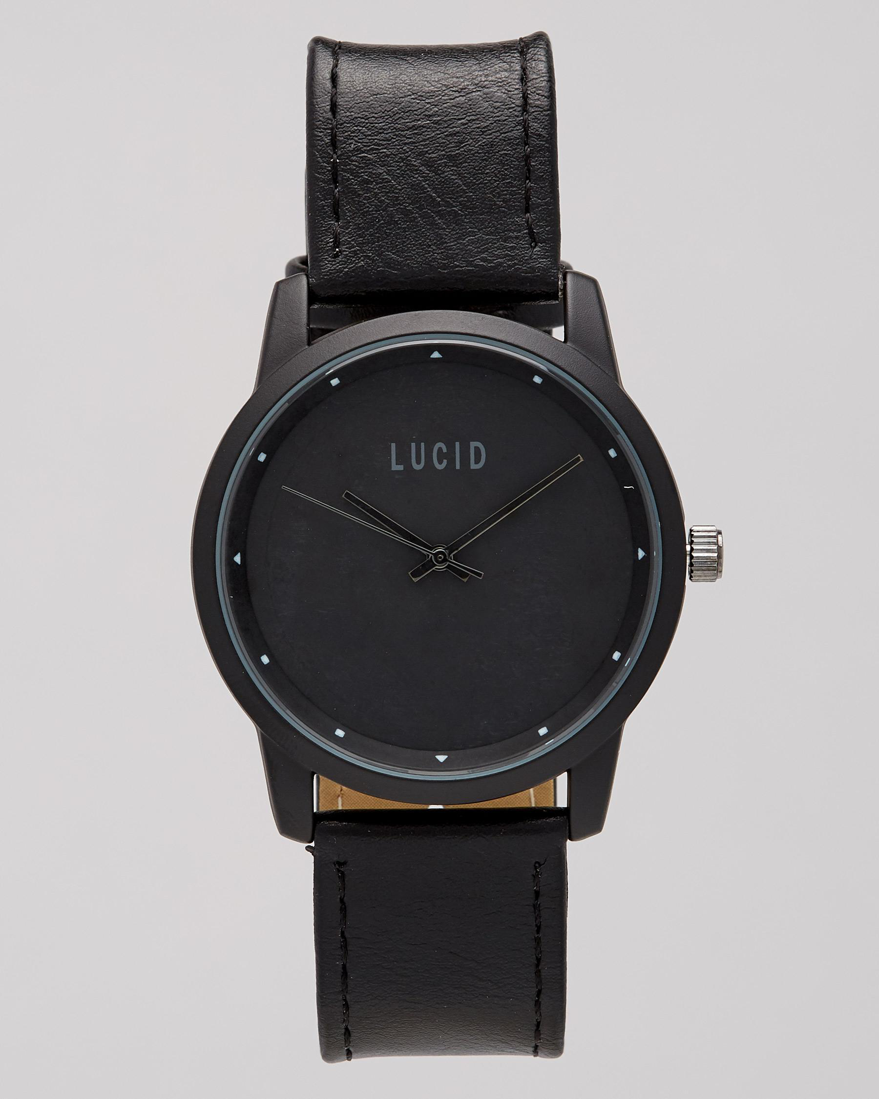Shop Lucid Spirit Watch In Black/black/black/silver - Fast Shipping ...