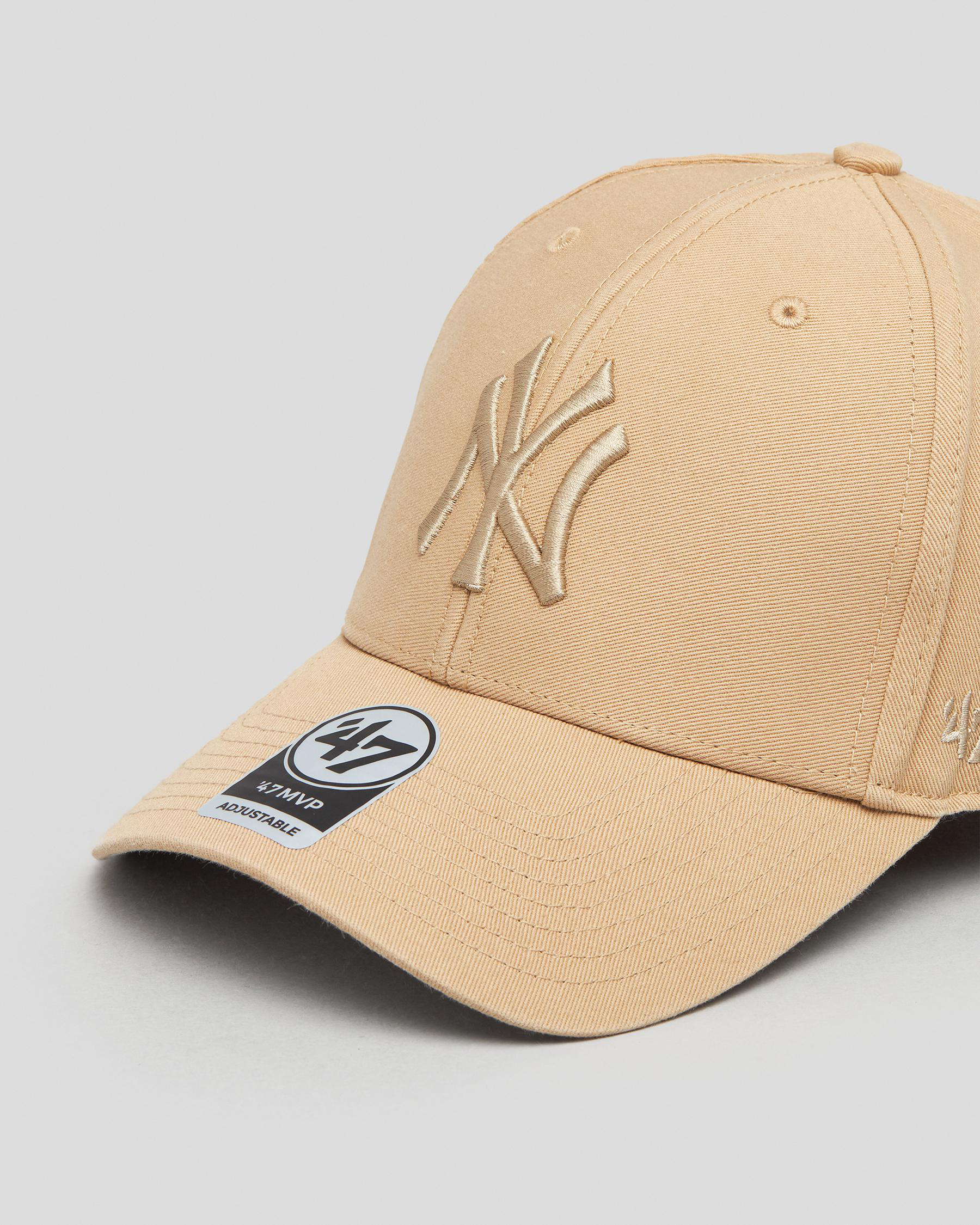 Shop Forty Seven New York Yankees Legend Cap In Khaki/khaki - Fast ...