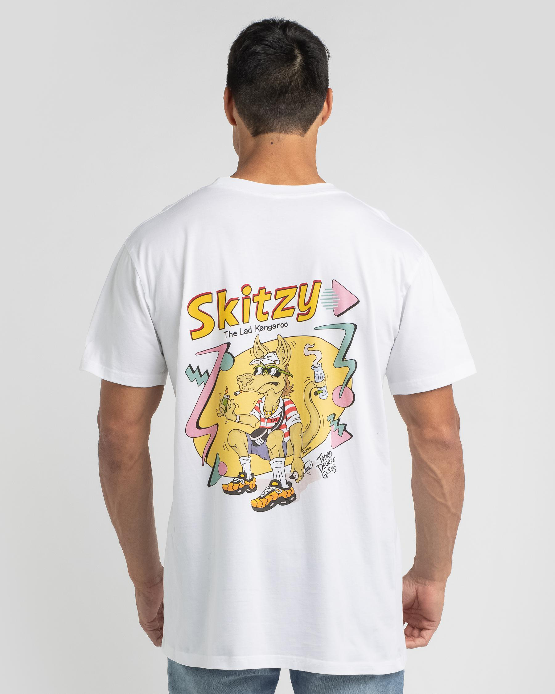 Shop Frothies Skitzy T-Shirt In White - Fast Shipping & Easy Returns ...