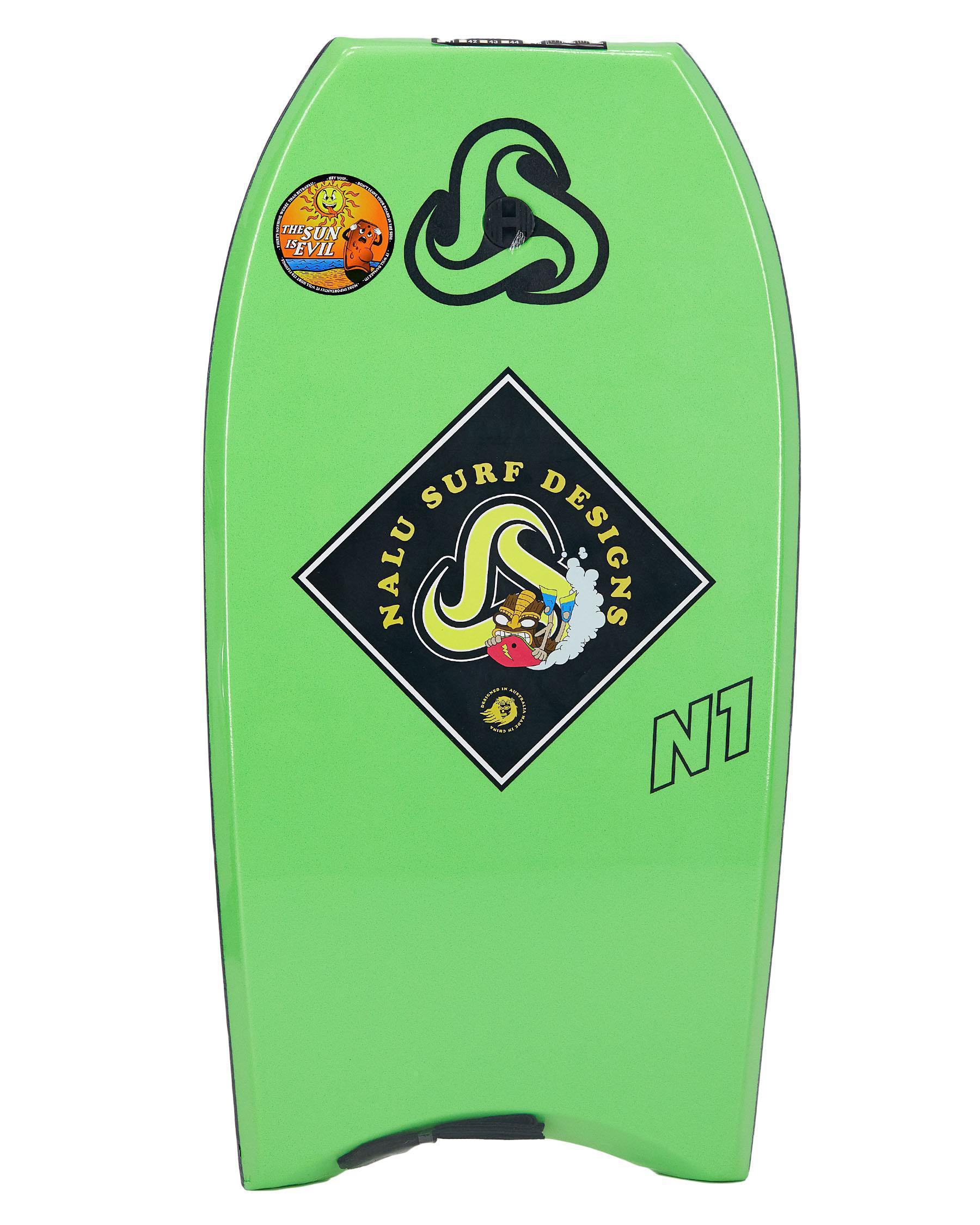Shop Nalu Bodyboards N1 38" Bodyboard In Green - Fast Shipping & Easy ...