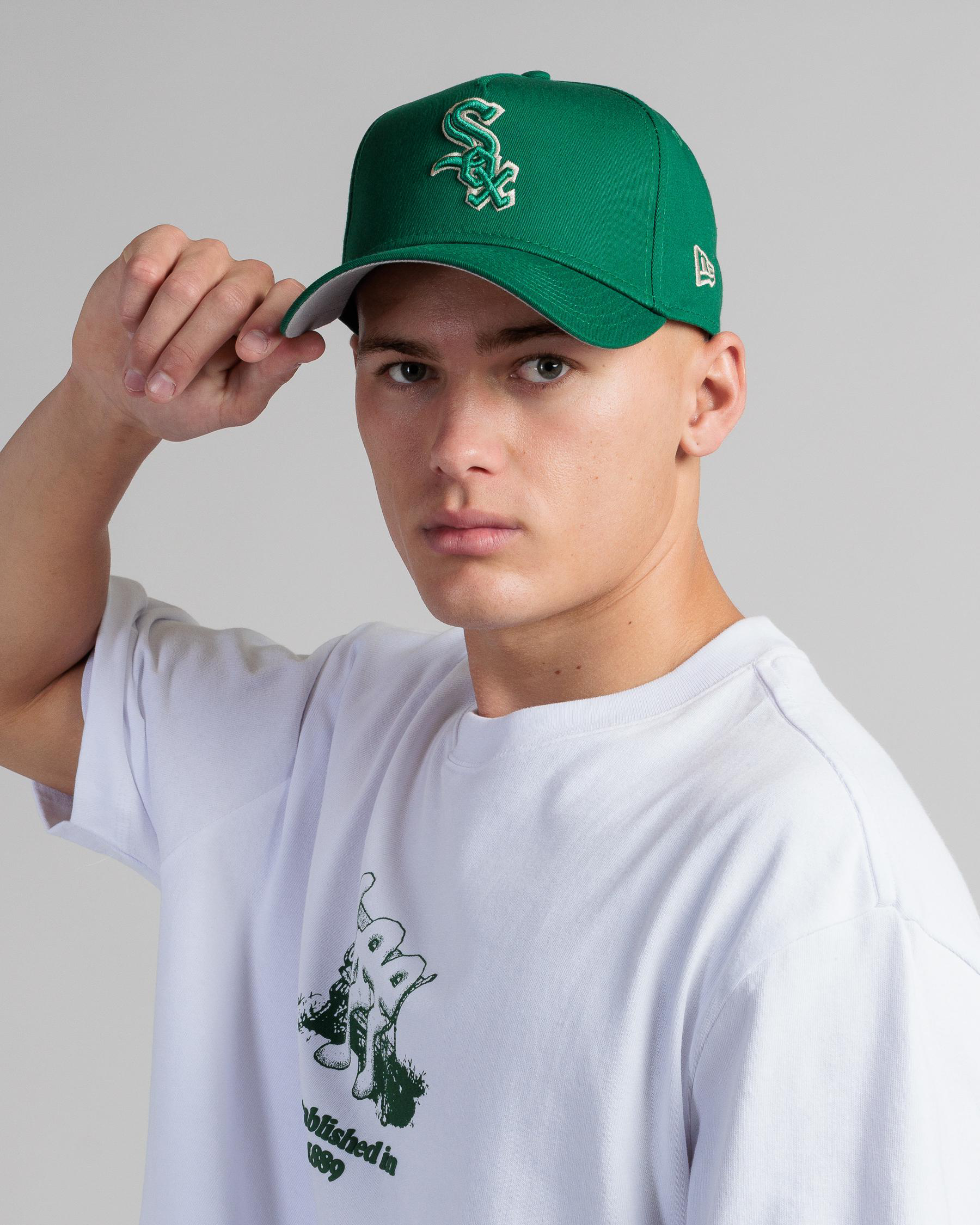 New Era Chicago White Sox 9Forty A-Frame Snapback Cap In Emerald Green ...