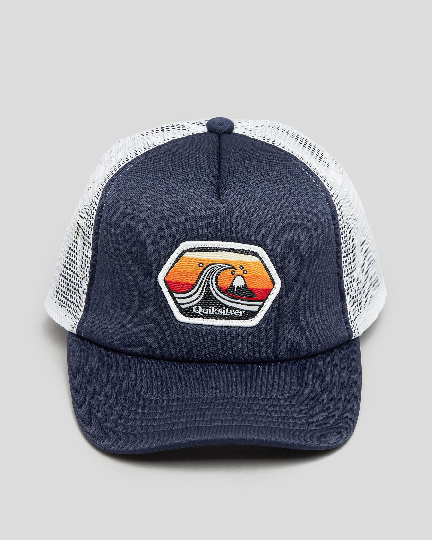 Shop Quiksilver Boys' Slab Hunter Cap In Navy Blazer - Fast Shipping ...