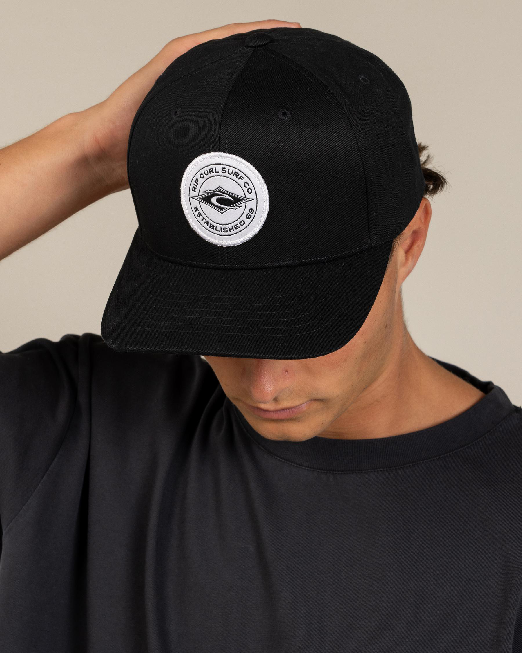 Shop Rip Curl Stapler Snapback Cap In Black - Fast Shipping & Easy Returns - City Beach United ...