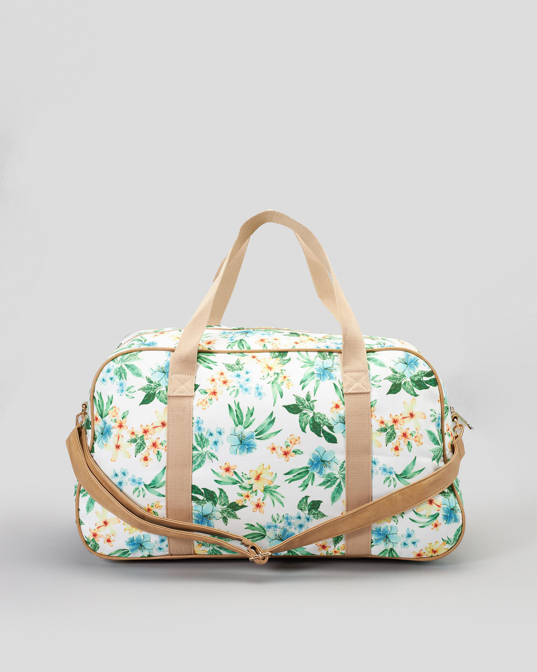 Shop Mooloola Poppy Travel Bag In White/multi - Fast Shipping & Easy ...