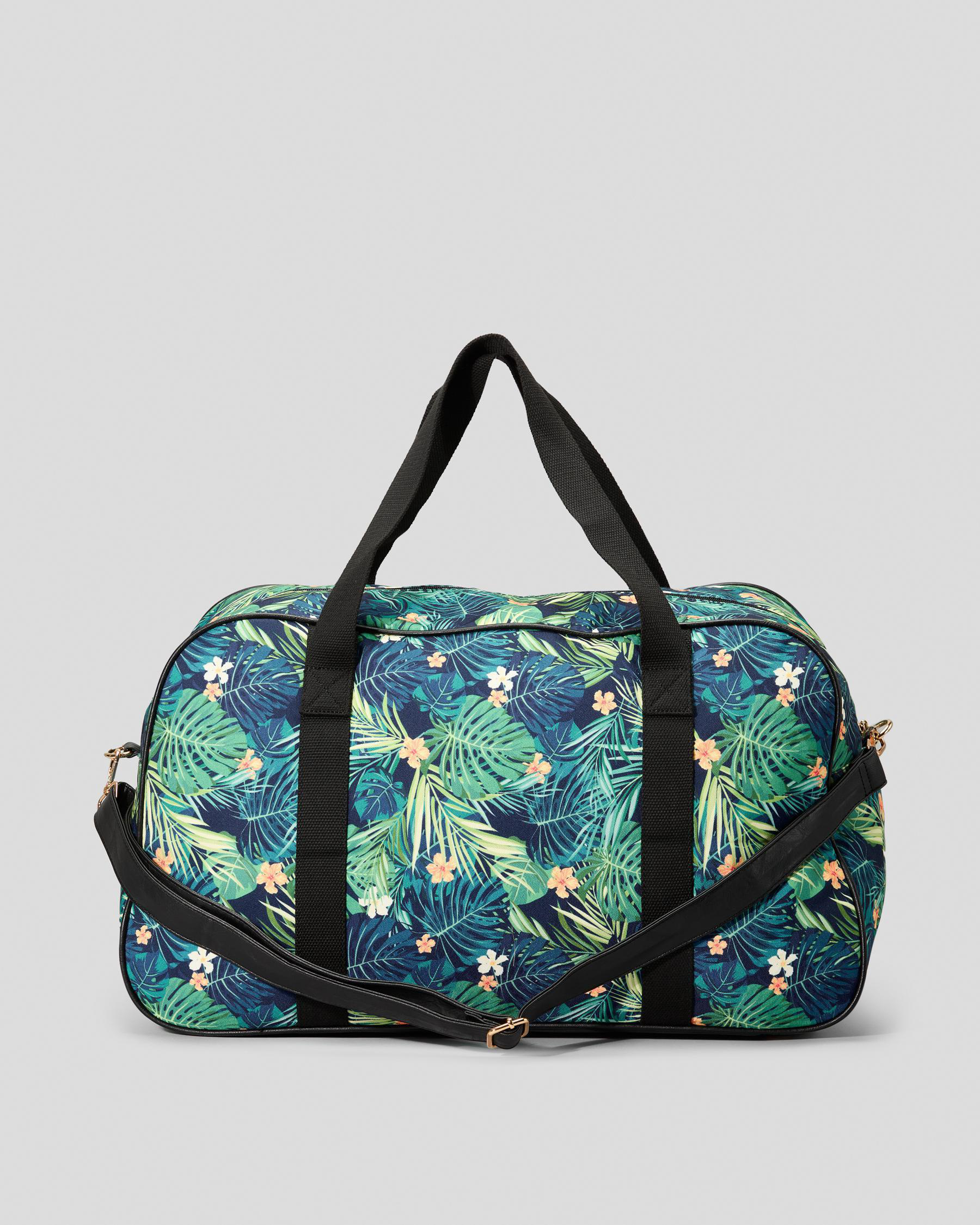 Shop Mooloola Asher Travel Bag In Black/green - Fast Shipping & Easy ...