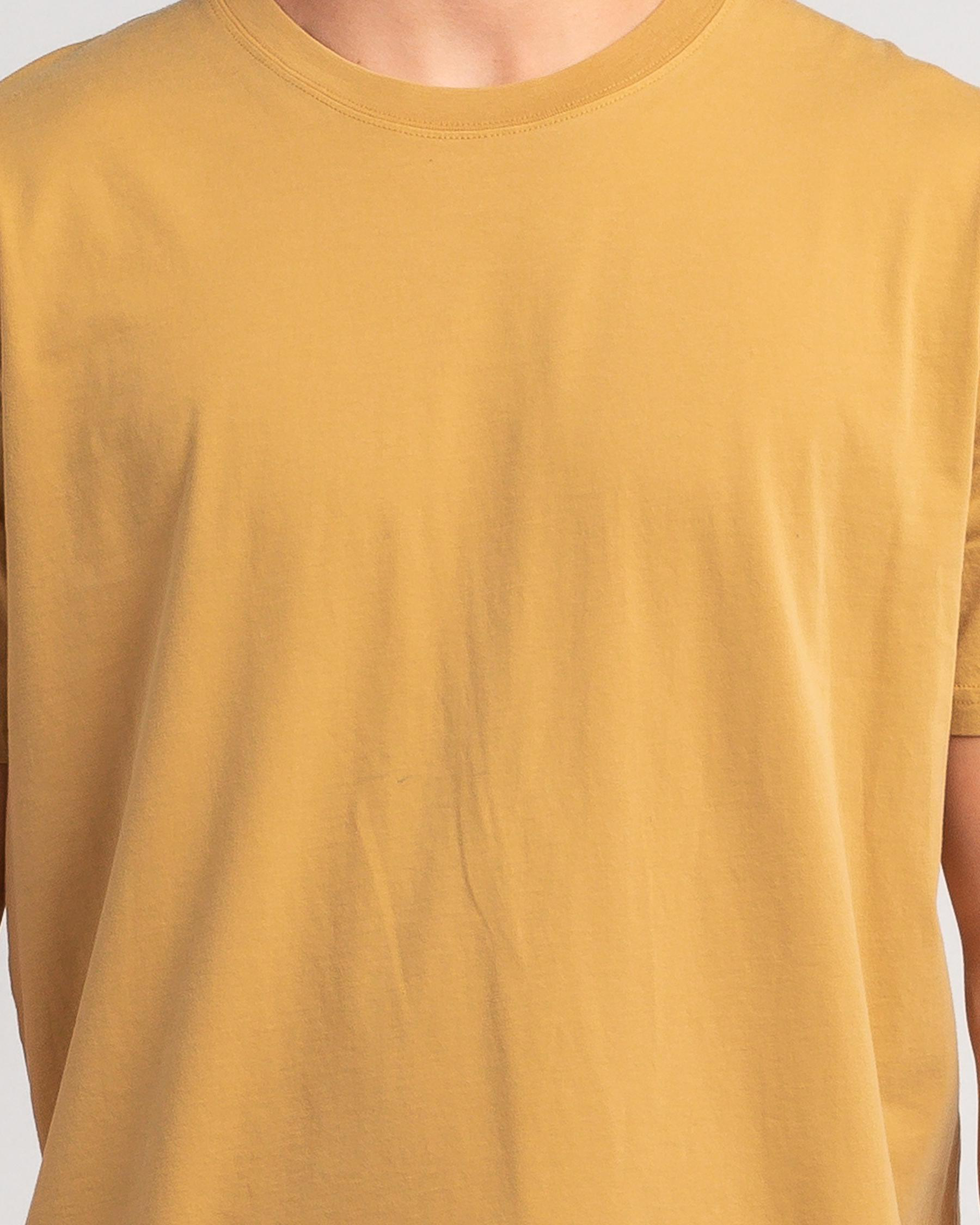 Shop AS Colour Faded T-shirt In Faded Mustard - Fast Shipping & Easy ...