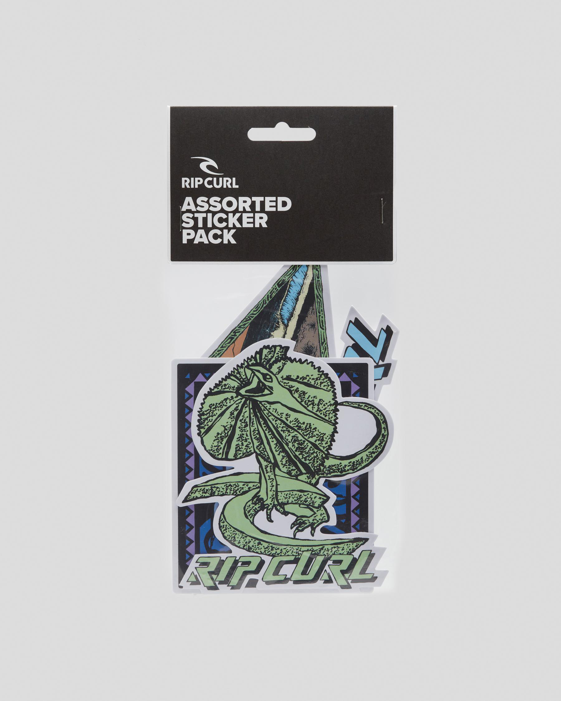 Shop Rip Curl Grom Sticker Pack In Green - Fast Shipping & Easy Returns ...