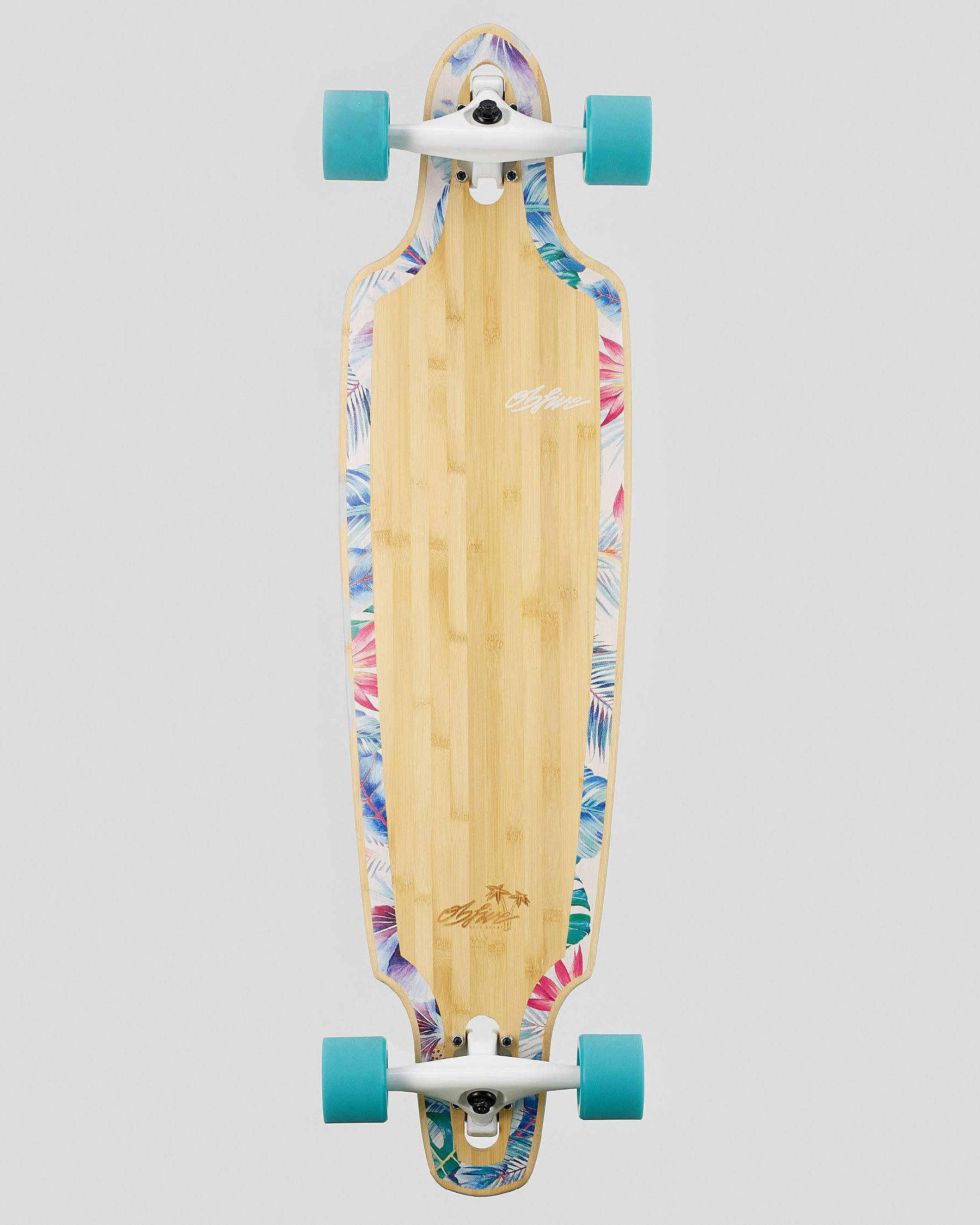 Shop OBfive Summer Vaycay 38" Drop Through Longboard In Assorted - Fast ...