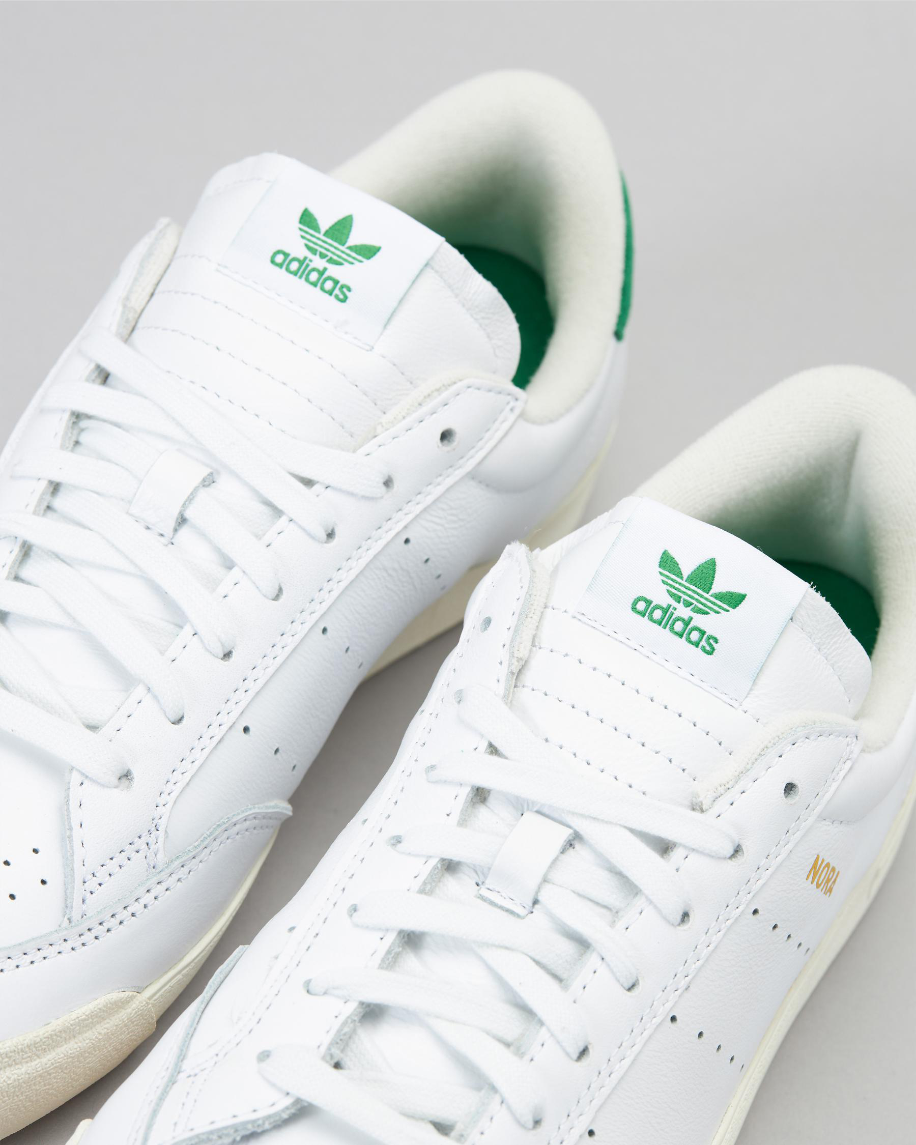 Shop adidas Nora Shoes In Ftwr White/ftwr White/chalk White - Fast ...