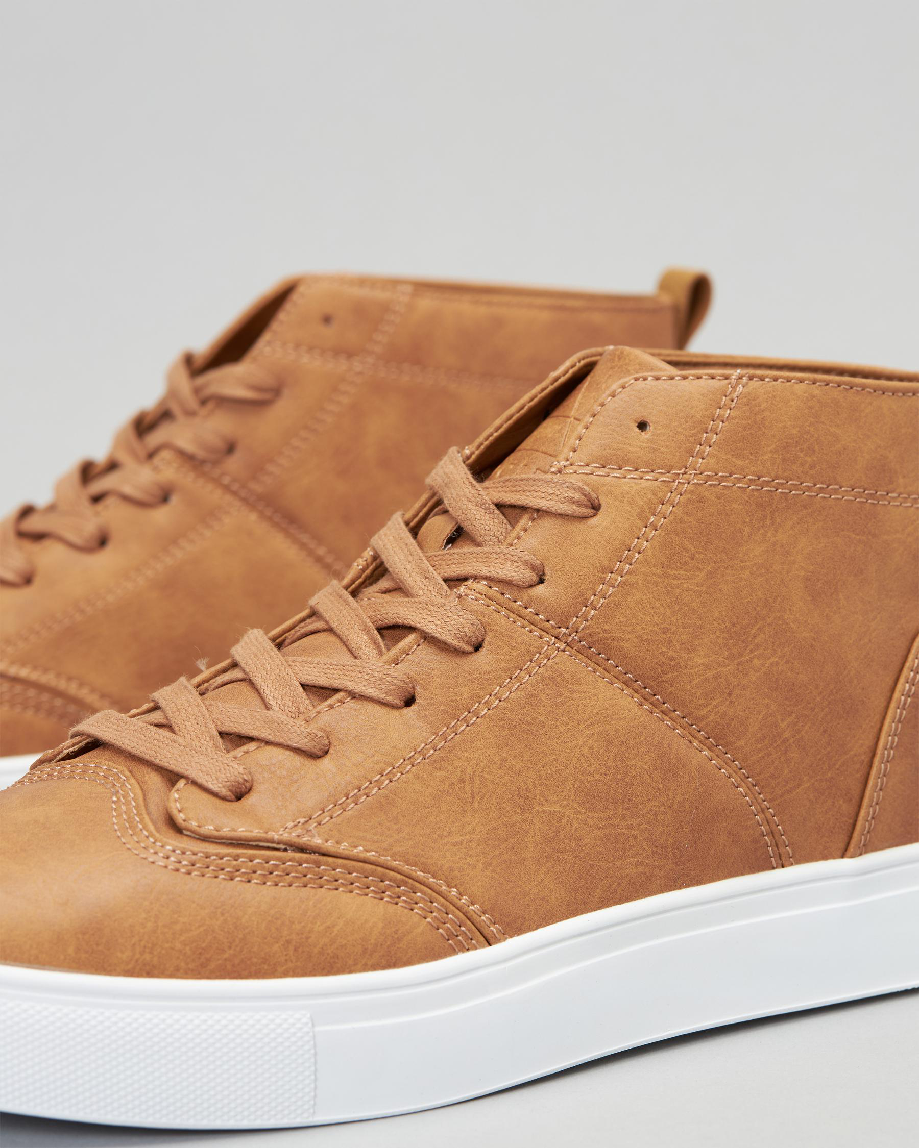 Lucid Shelby Hi Cut Shoes In Brown - Fast Shipping & Easy Returns ...