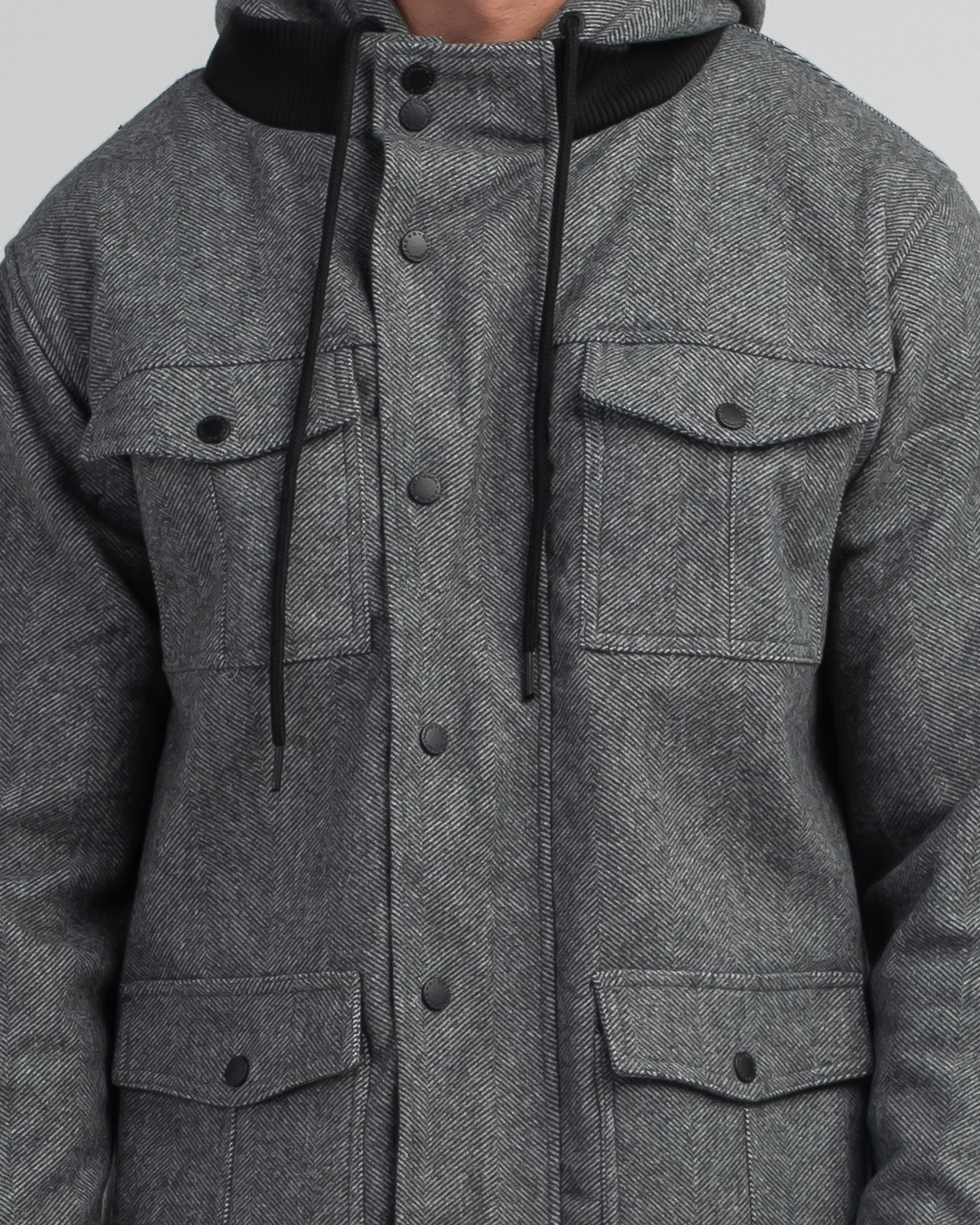 Jacks Echo Hooded Jacket In Black | City Beach Australia