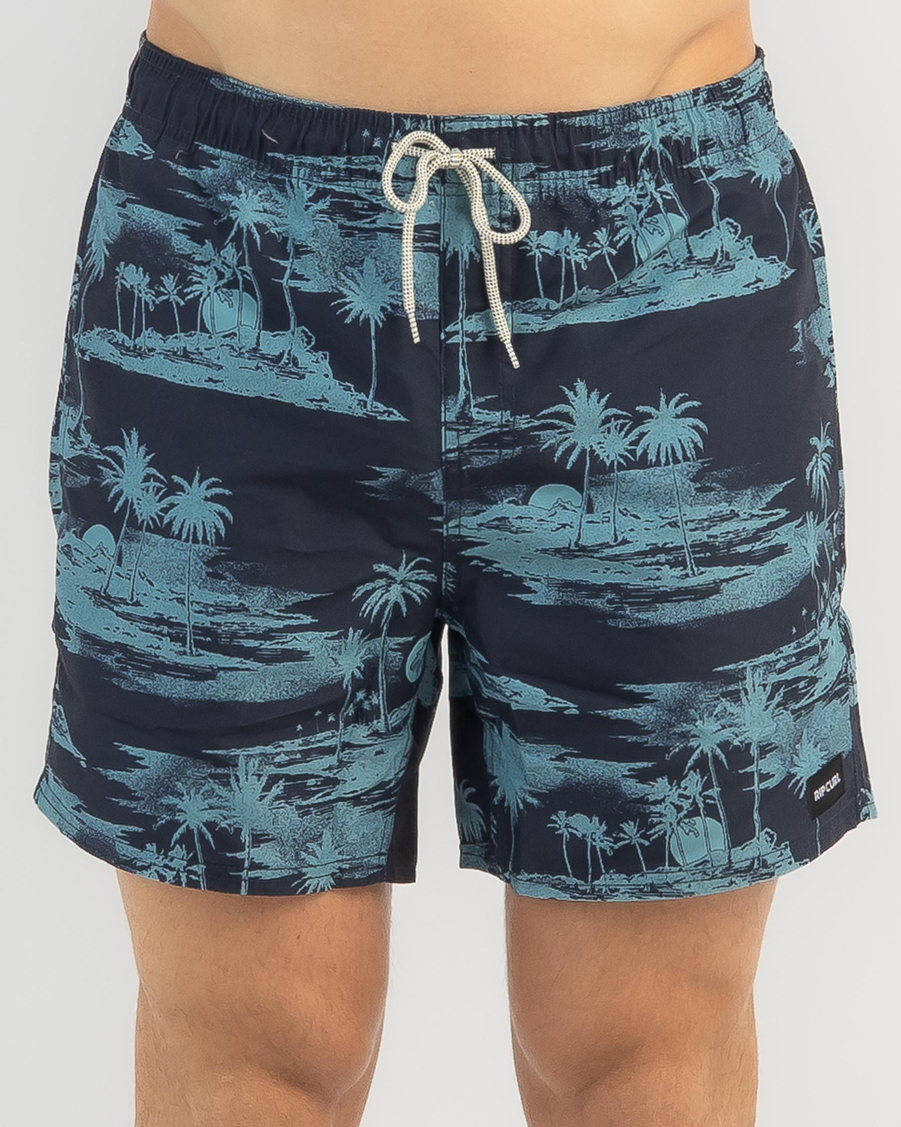 Shop Rip Curl Dreamers Volley Shorts In Dark Navy - Fast Shipping ...