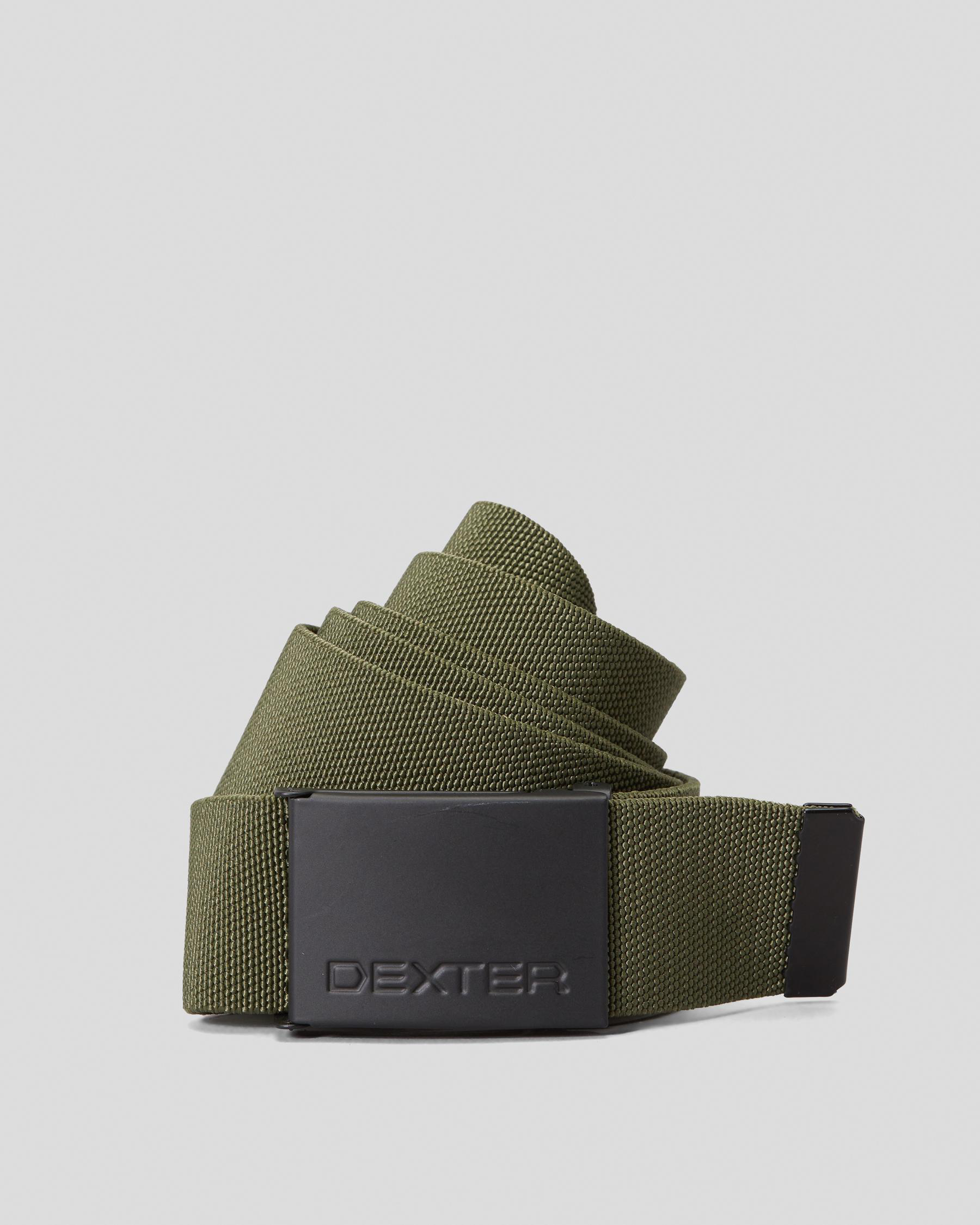 Shop Dexter Stretch Web Belt In Olive - Fast Shipping & Easy Returns ...