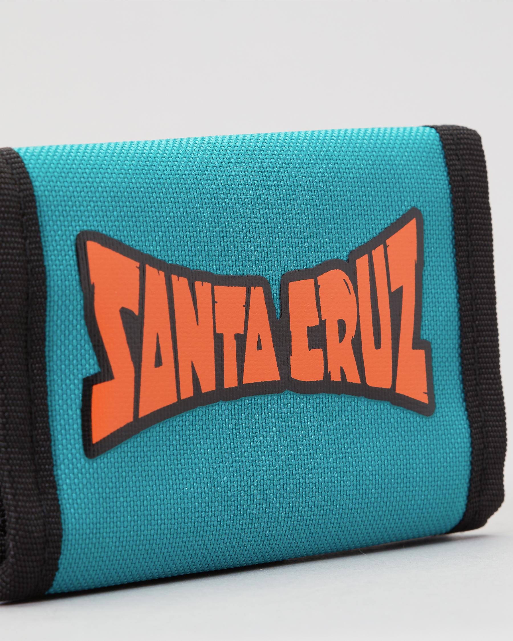 Shop Santa Cruz SC Arch Tri-fold Wallet In Teal - Fast Shipping & Easy ...