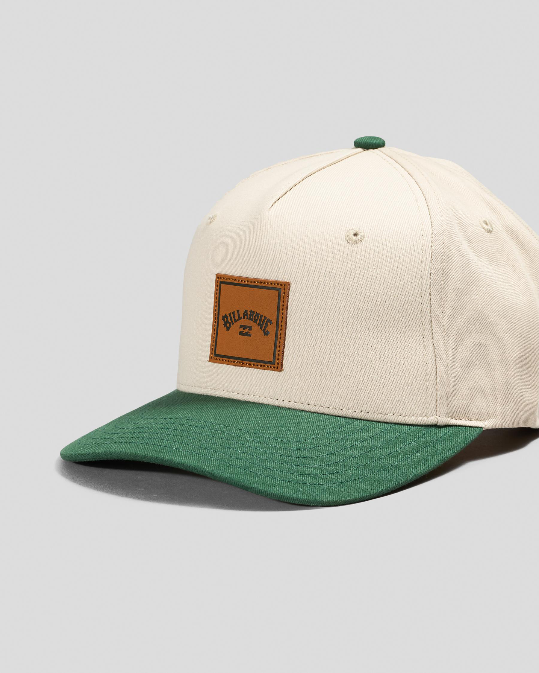 Shop Billabong Stacked Snapback Cap In Oyster - Fast Shipping & Easy ...