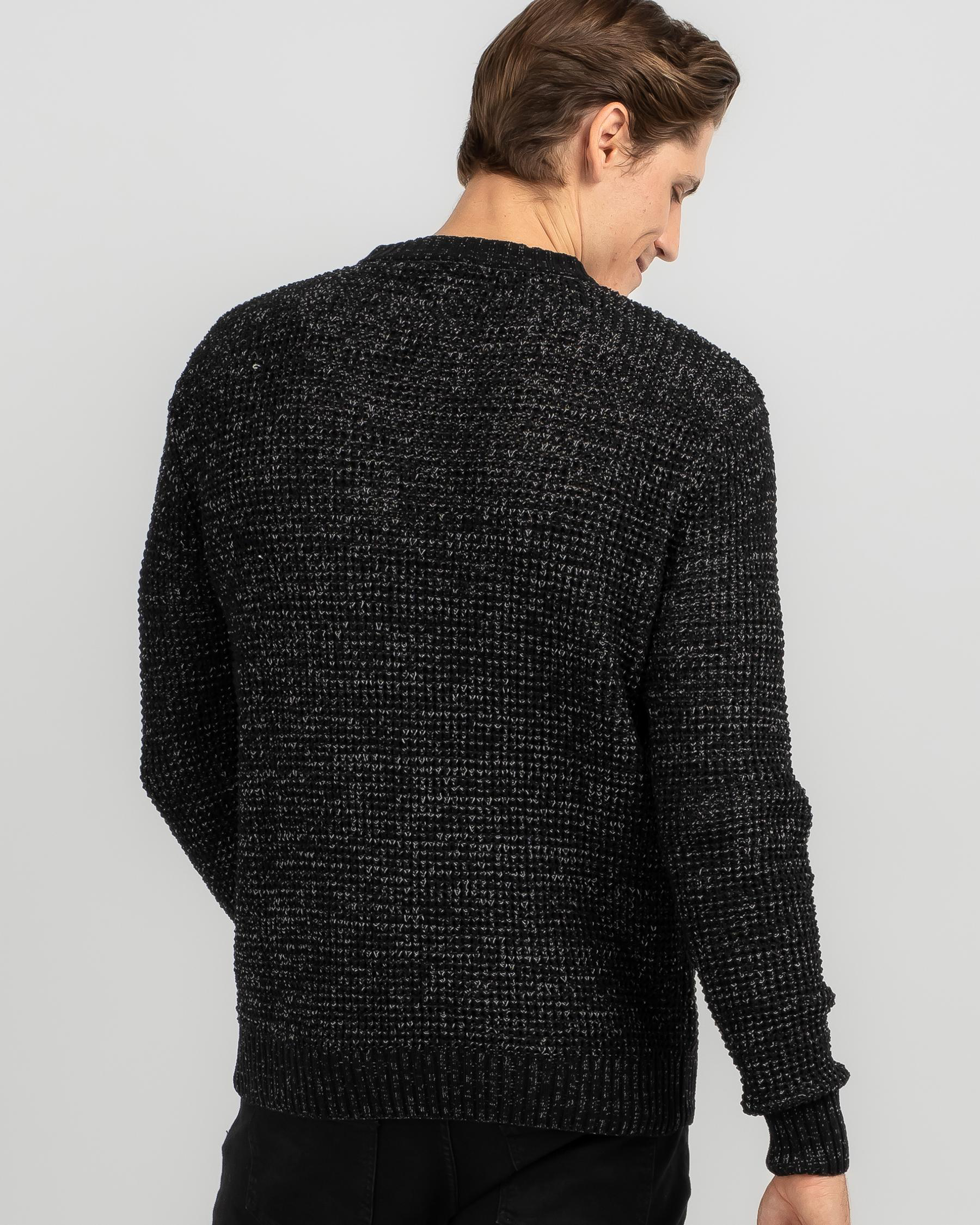 Shop Skylark Speckle Knit Jumper In Black - Fast Shipping & Easy ...