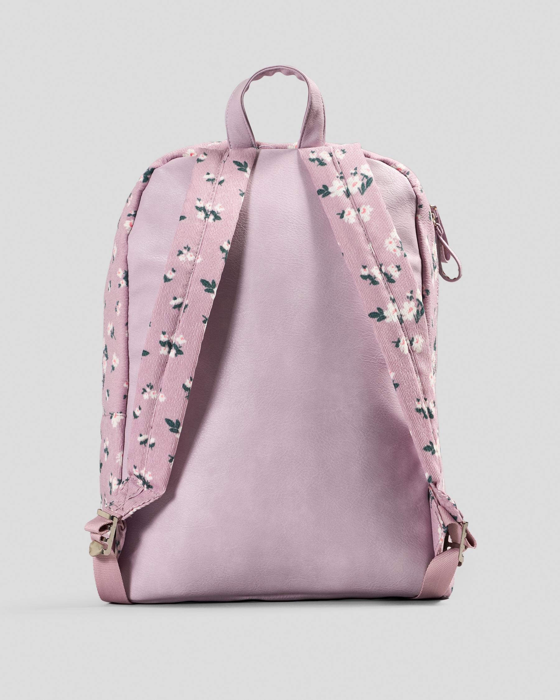 Ava And Ever Perry Cord Backpack In Pink Floral - FREE* Shipping & Easy ...