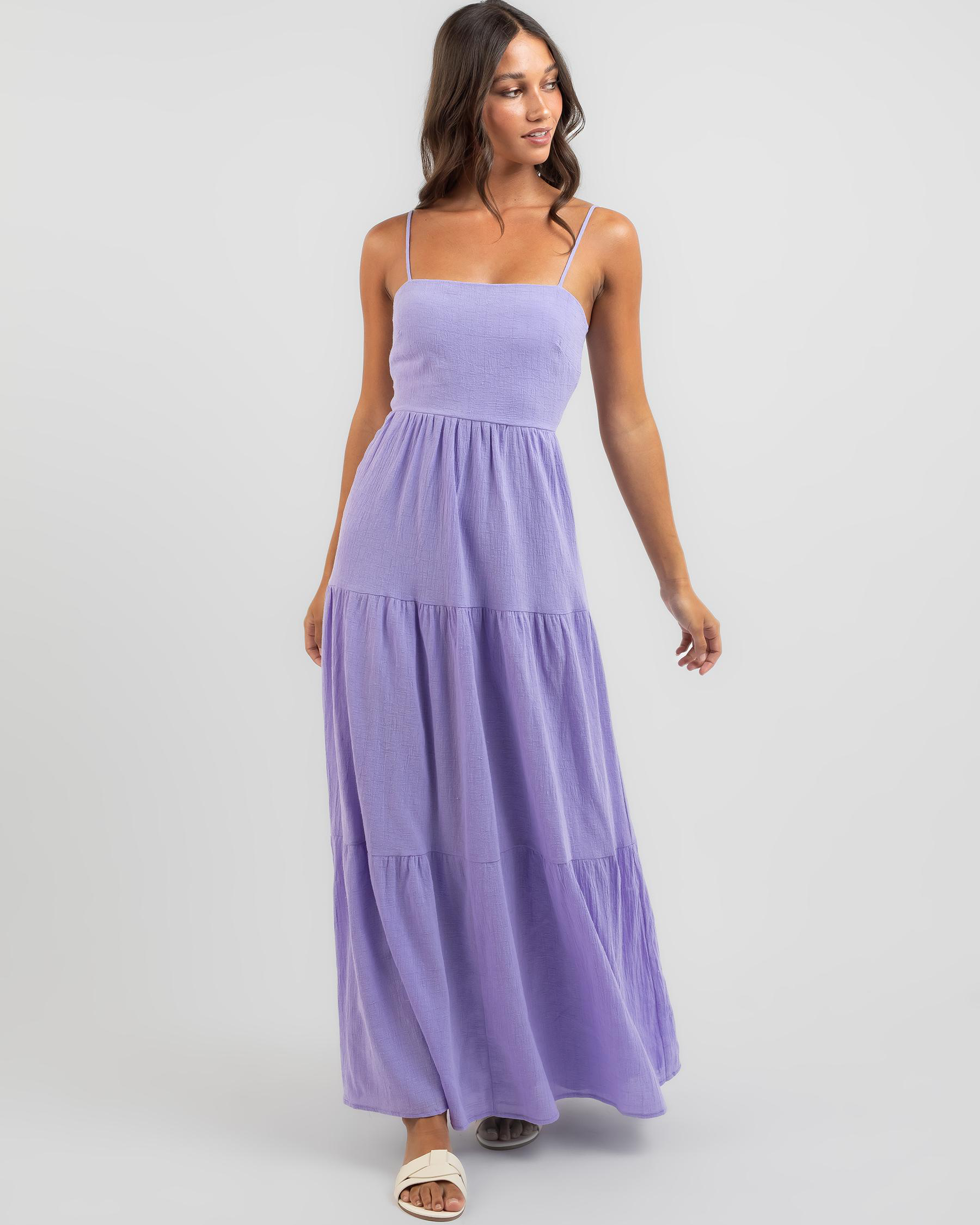 Mooloola Tabetha Maxi Dress In Lilac - Fast Shipping & Easy Returns ...