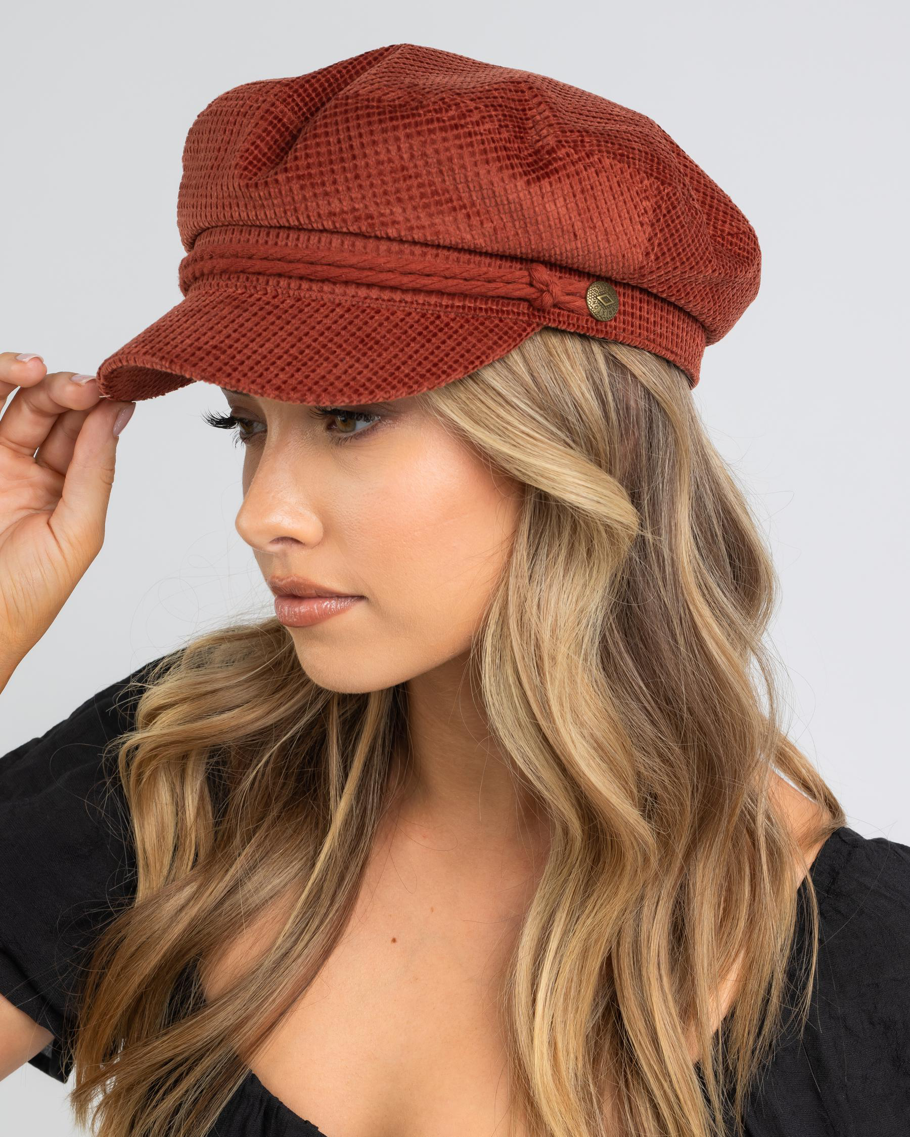 Shop Brixton Fiddler Cap In Burnt Henna - Fast Shipping & Easy Returns ...