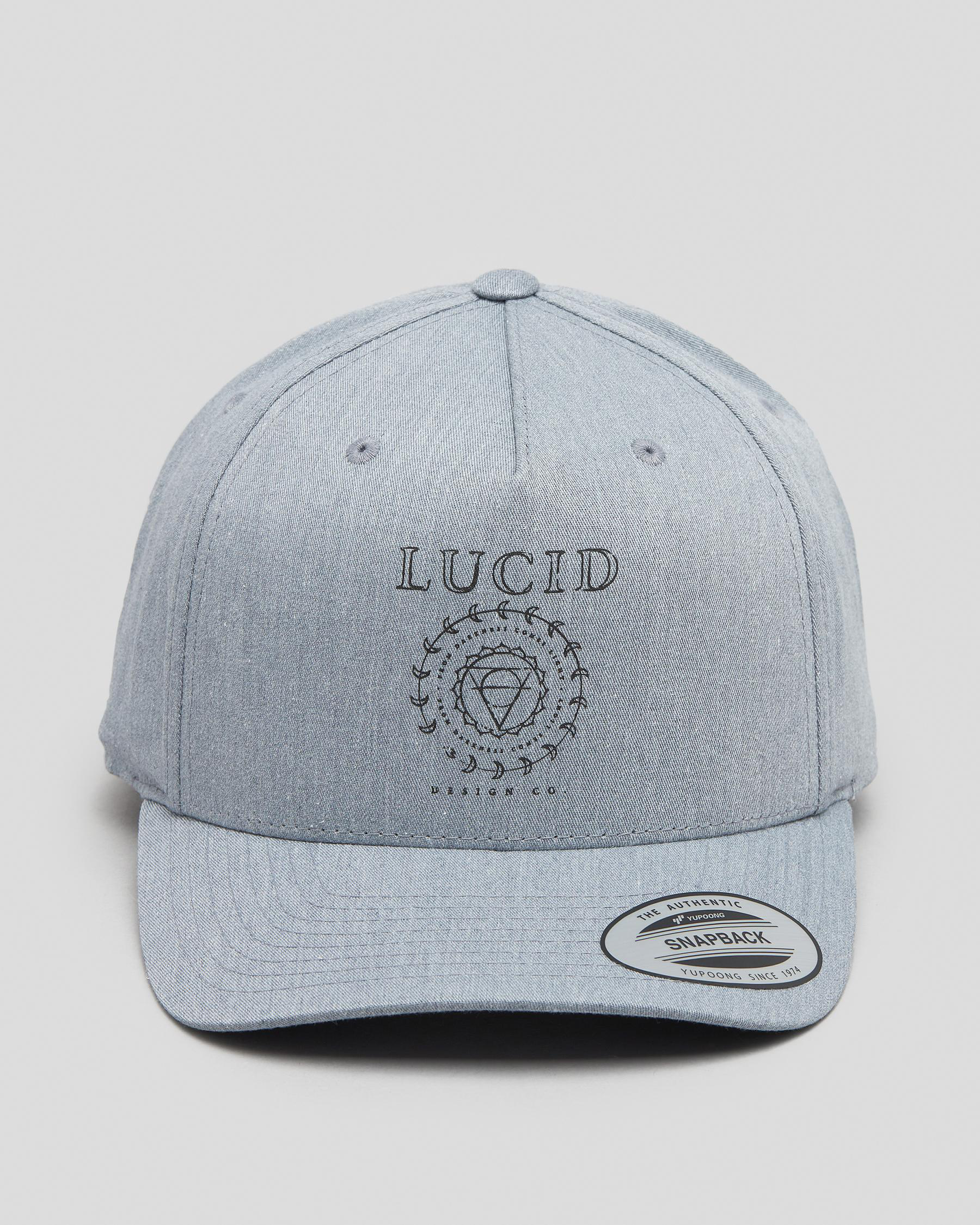 Shop Lucid Valour Snapback Cap In Lt Grey Heather - Fast Shipping ...