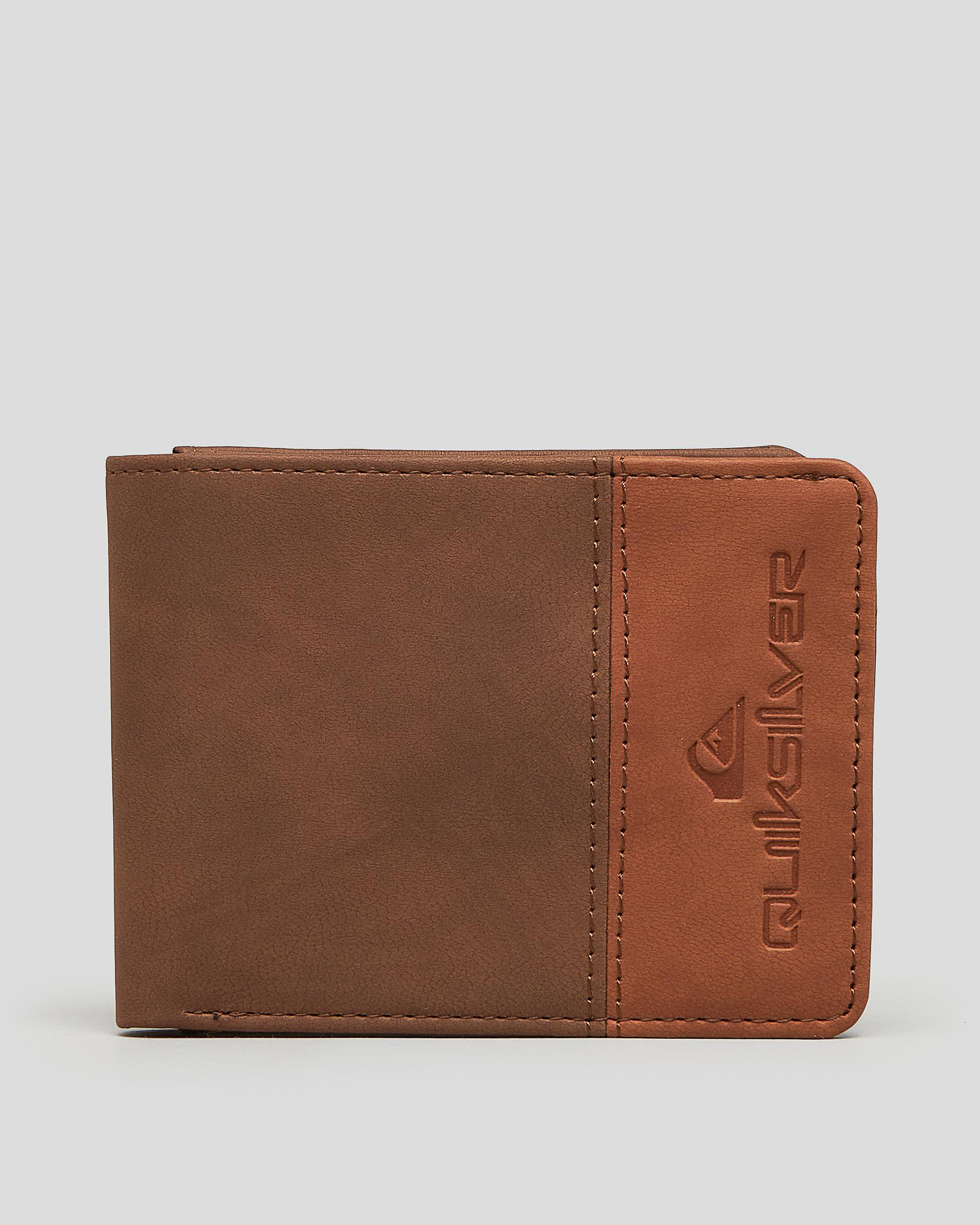 Shop Quiksilver Sea Country Wallet In Chocolate Brown - Fast Shipping ...