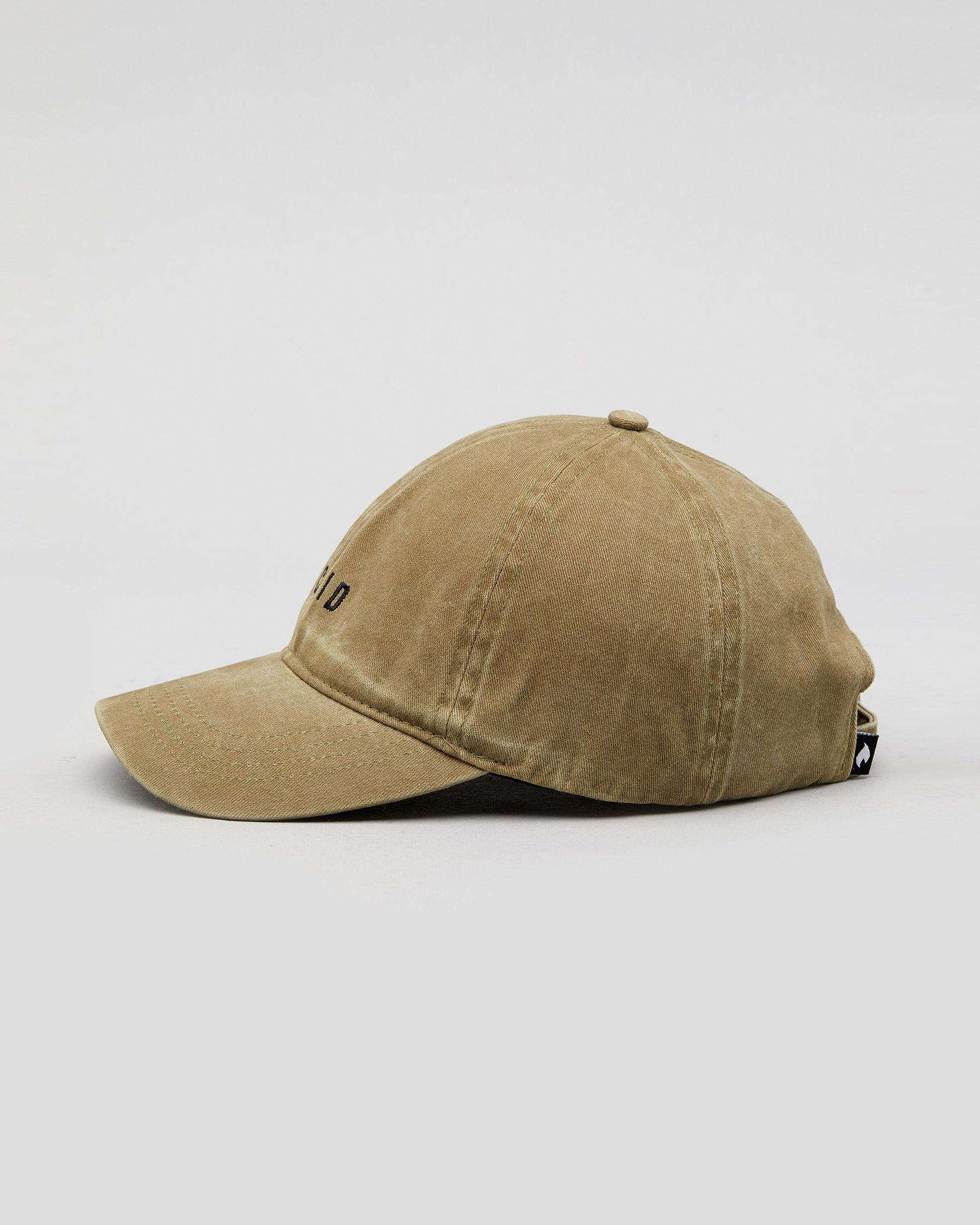 Shop Lucid Chilled Strapback Cap In Washed Khaki - Fast Shipping & Easy ...