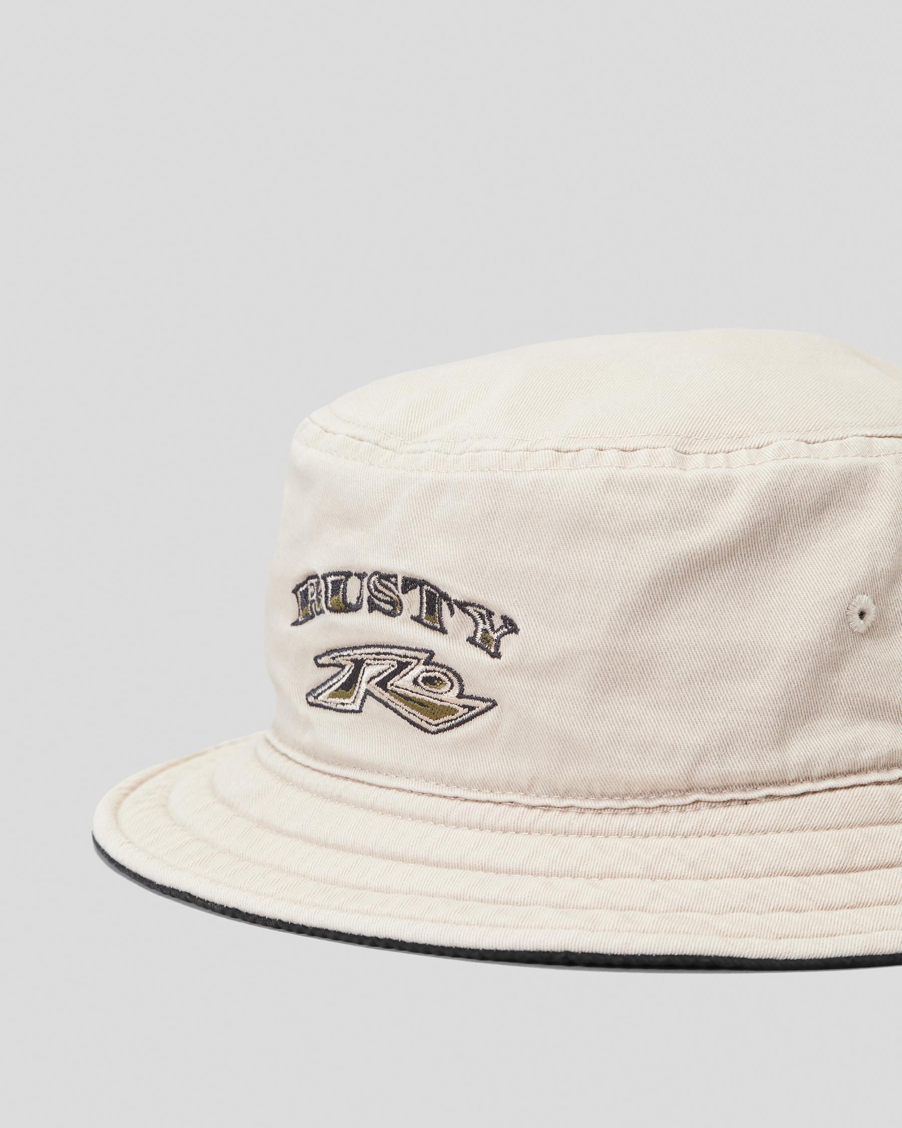 Shop Rusty Been Better Reversible Bucket Hat In Oatmeal/savanna - Fast ...