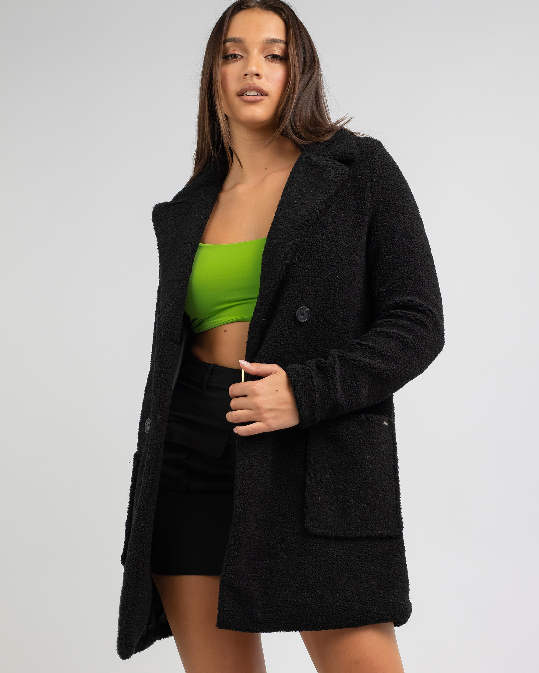 Shop Ava And Ever Miranda Jacket In Black - Fast Shipping & Easy ...