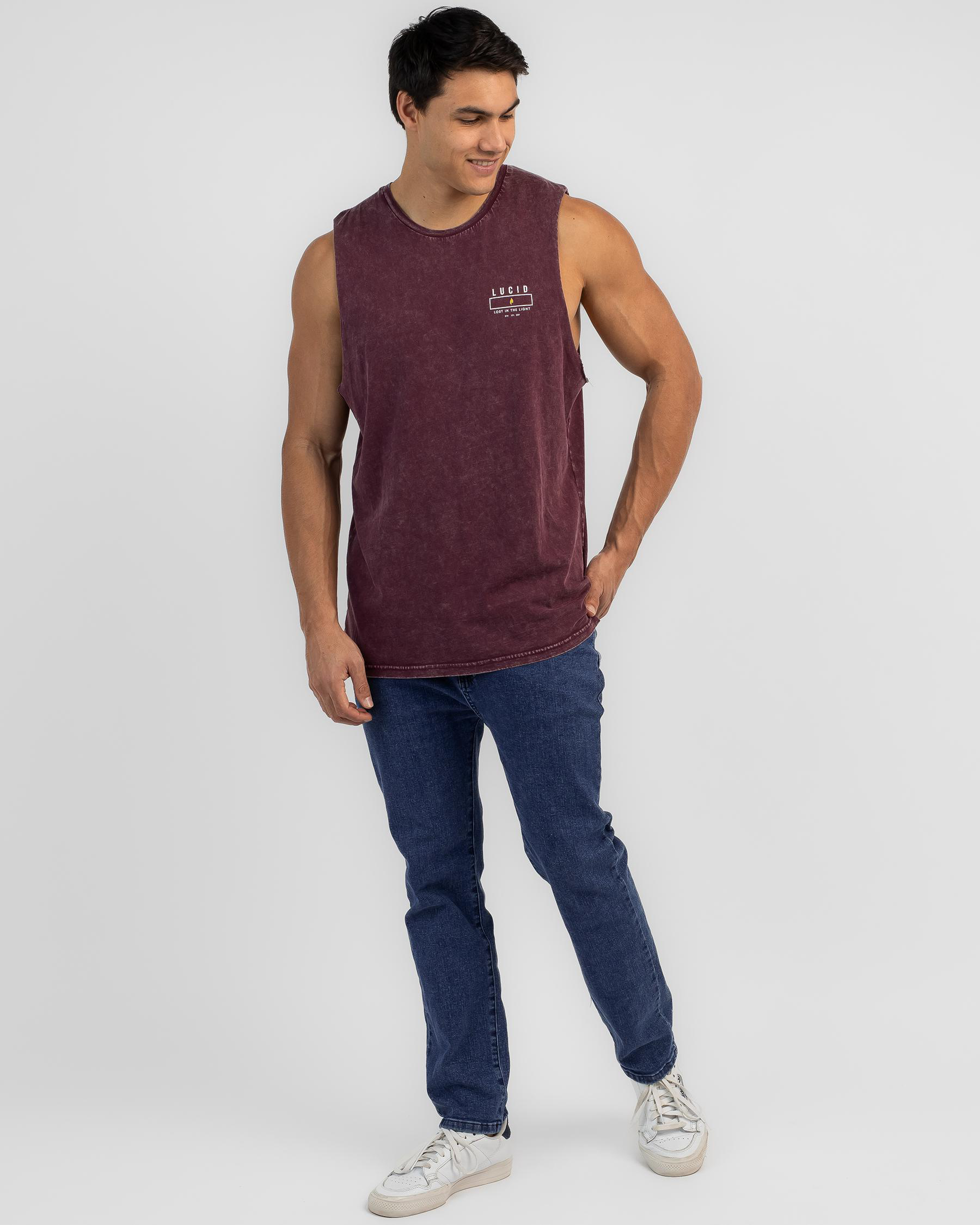 Shop Lucid Gilded Muscle Tank In Port Acid - Fast Shipping & Easy ...