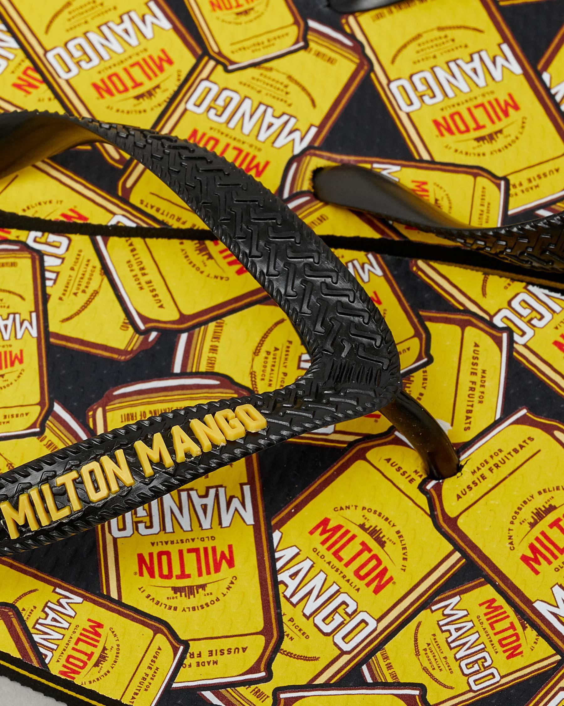 Shop Milton Mango Mango Fever Thongs In Black - Fast Shipping & Easy ...
