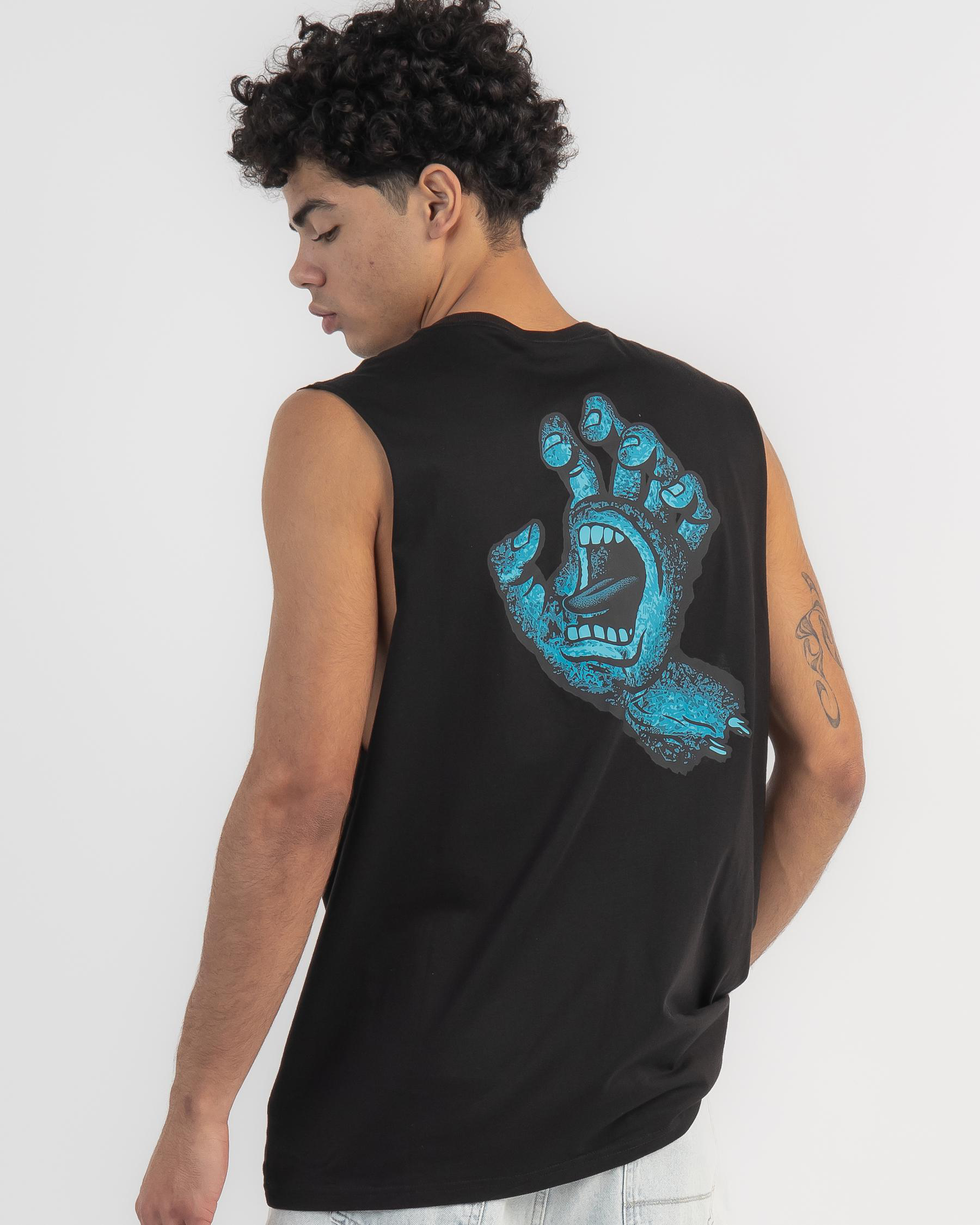 Santa Cruz Street Creep Hand Muscle Tank In Black | City Beach Australia