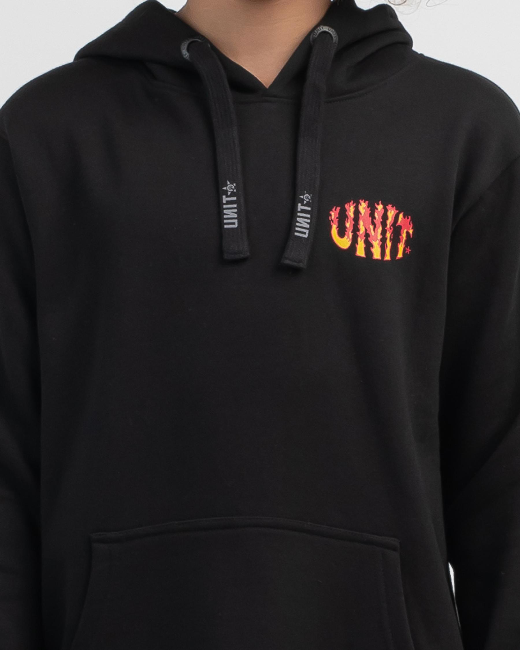 Shop Unit Boys' Roasty Hoodie In Black - Fast Shipping & Easy Returns ...
