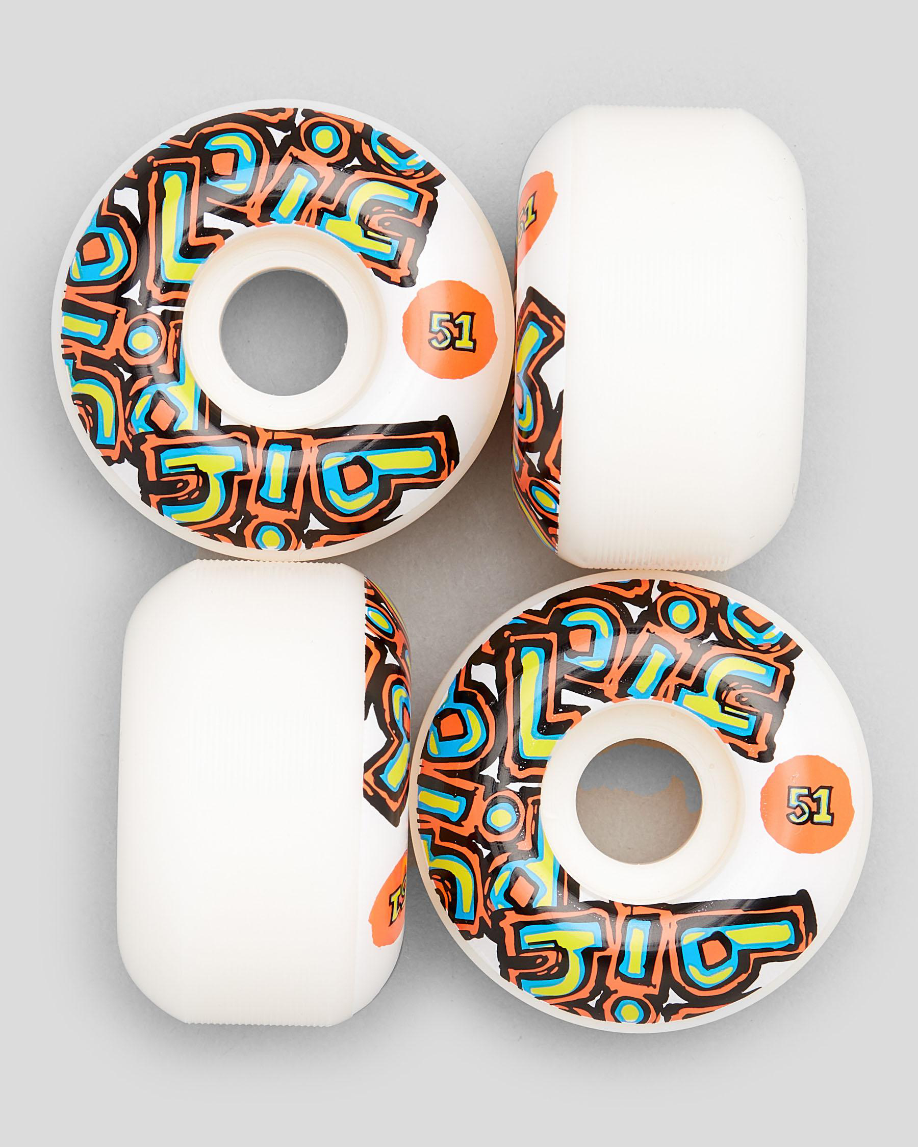 Shop Blind OG Stacked 51mm Skateboard Wheels In White - Fast Shipping ...