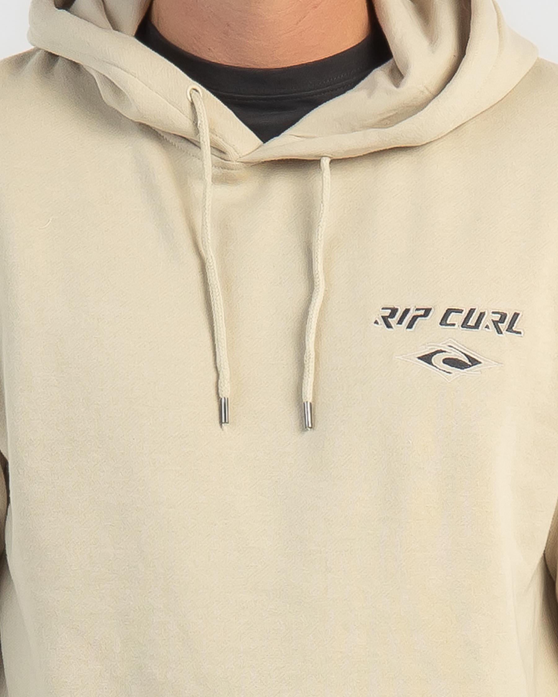 Shop Rip Curl Fade Out Hoodie In Cement - Fast Shipping & Easy Returns ...
