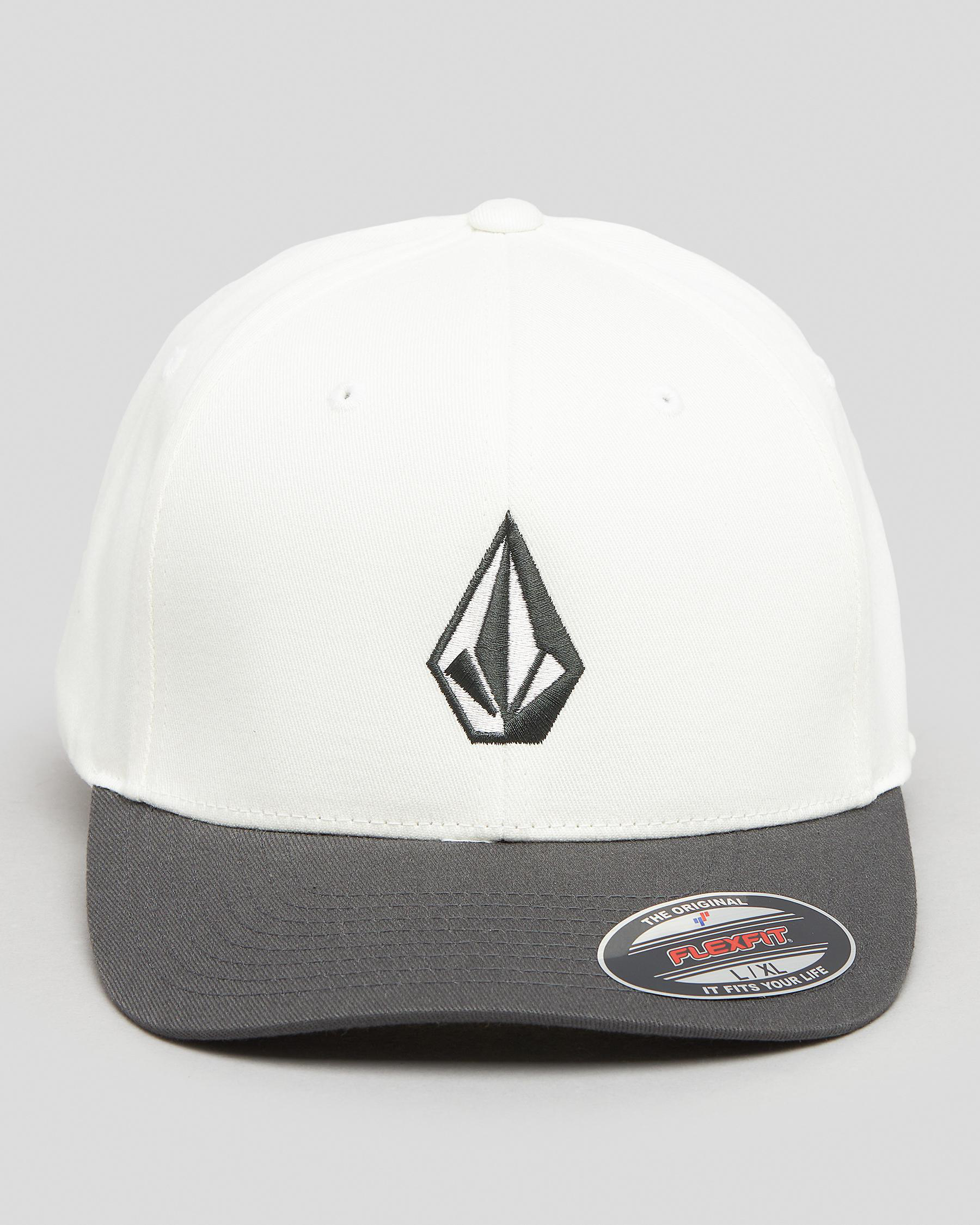 Shop Volcom Full Stone Flexfit Cap In Dirty White - Fast Shipping ...