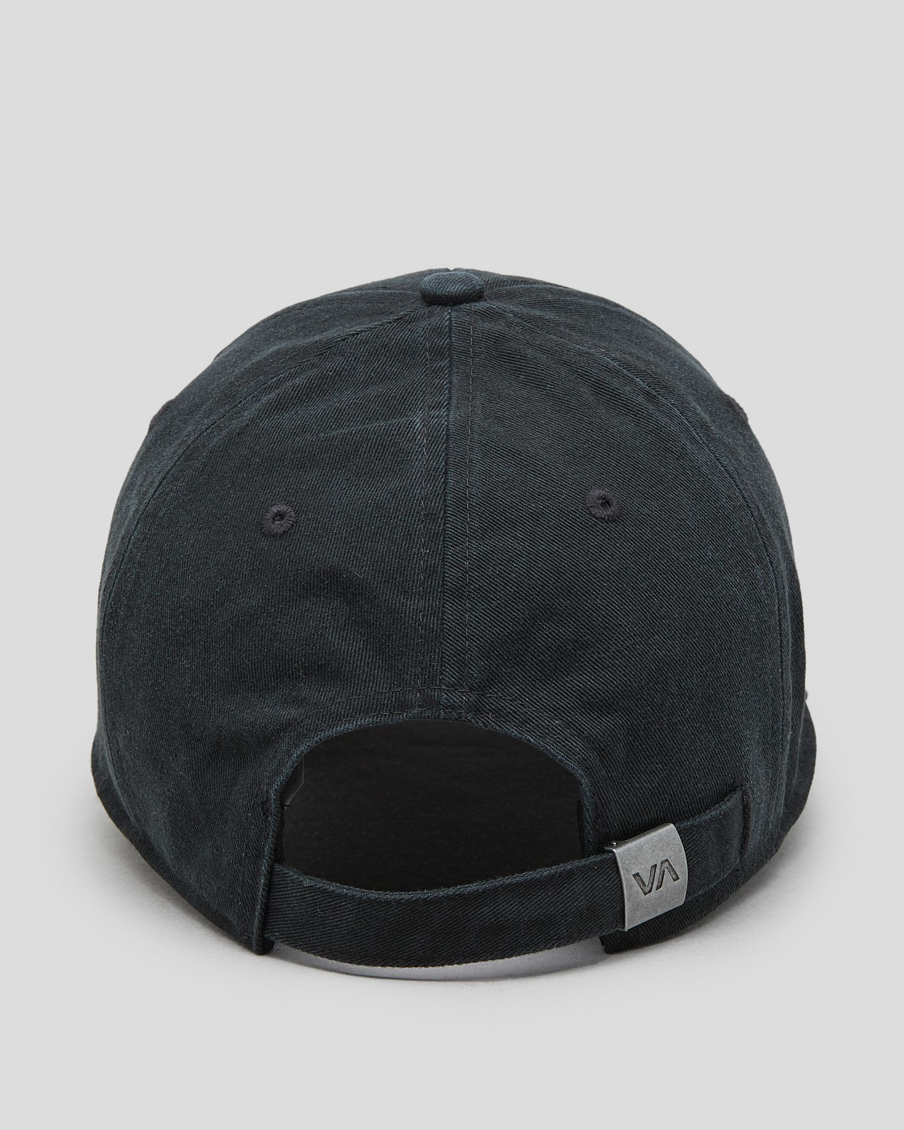 Shop RVCA VA Baseball Cap In Black - Fast Shipping & Easy Returns ...
