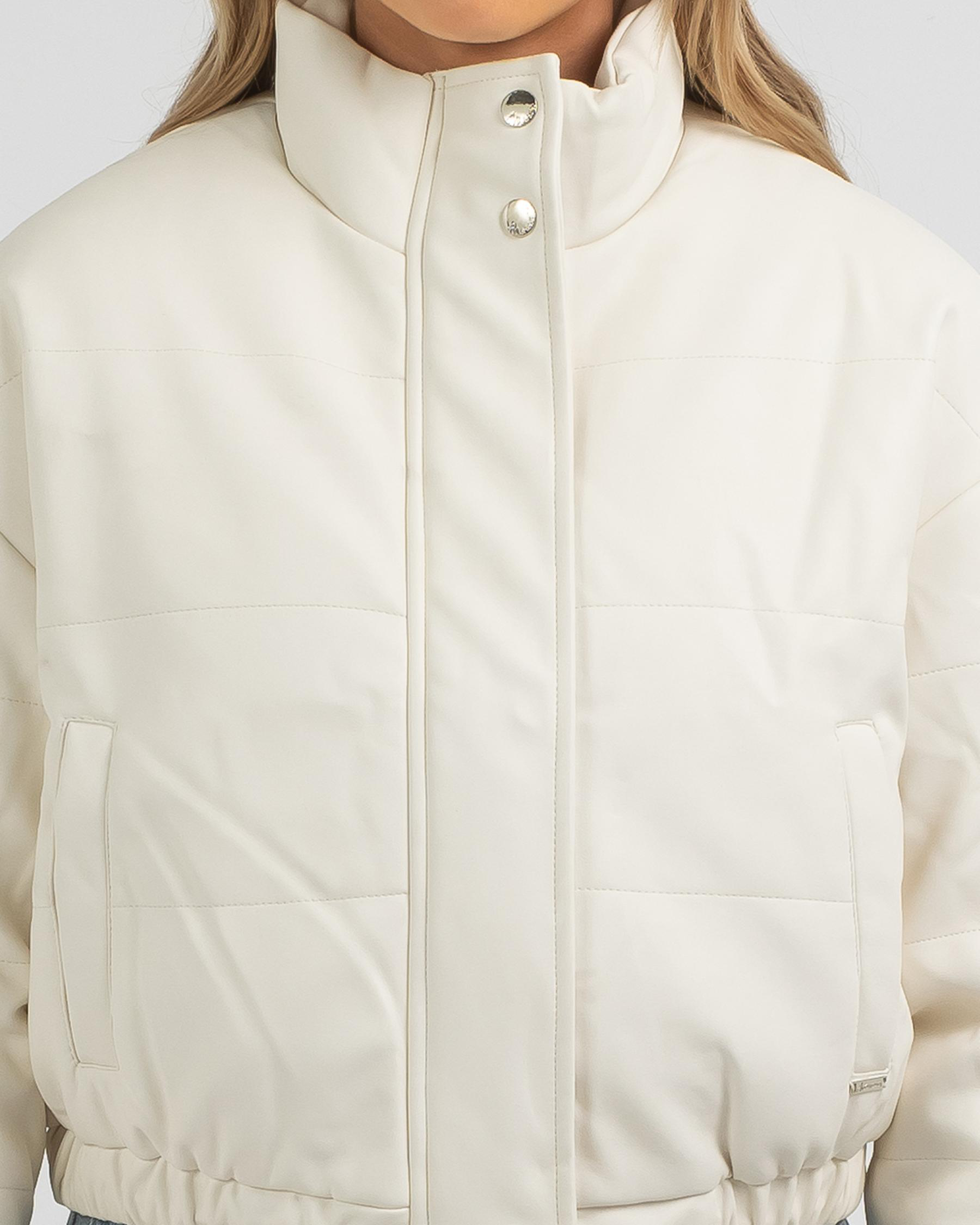Shop Ava And Ever Everlong Jacket In Off White - Fast Shipping & Easy ...