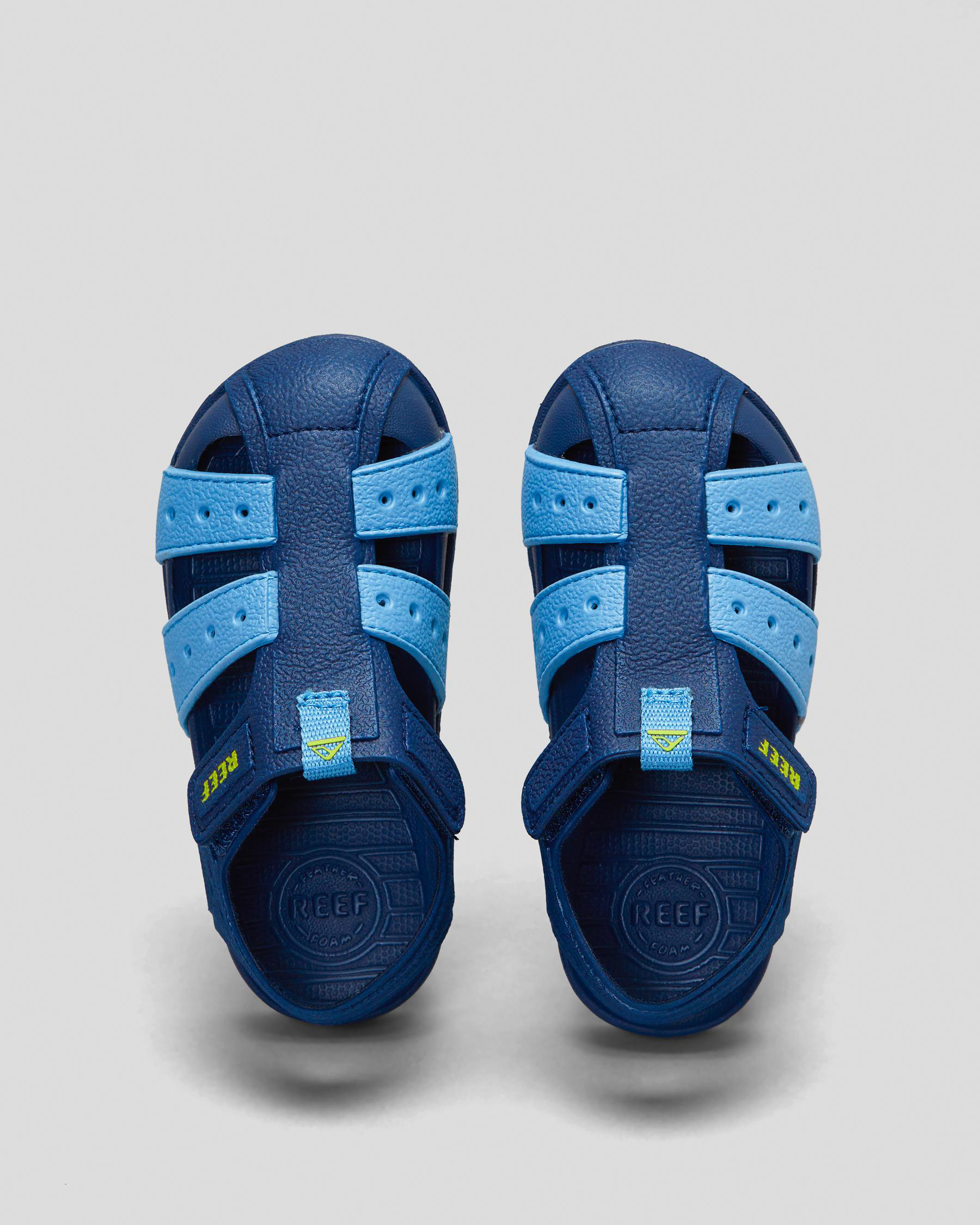 Shop Reef Toddlers' Little Water Beachy Sandals In Grey/ocean/lime ...