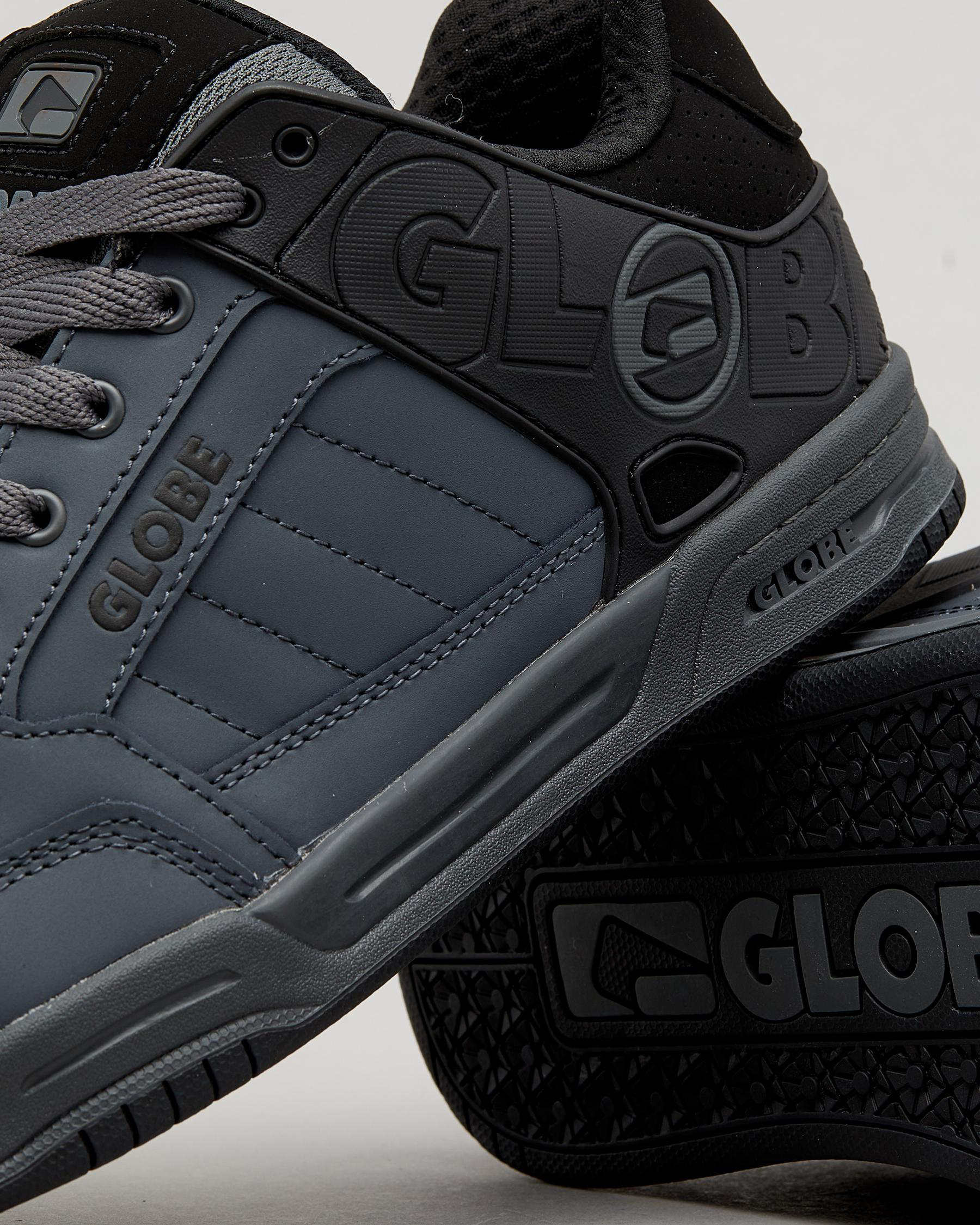 Shop Globe Tilt Shoes In Black/iron Split - Fast Shipping & Easy ...