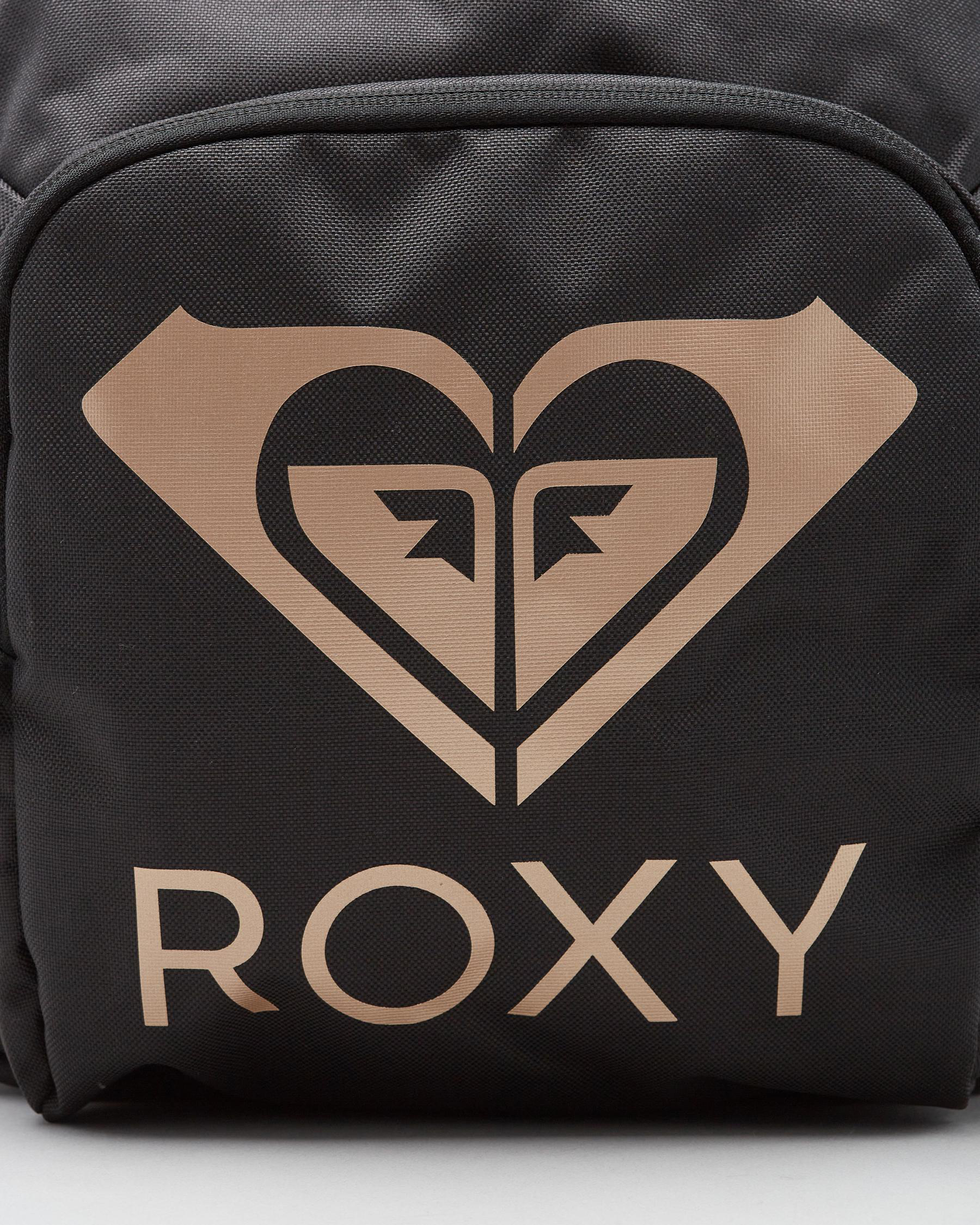 Shop Roxy Shadow Swell Logo Backpack In Anthracite - Fast Shipping ...