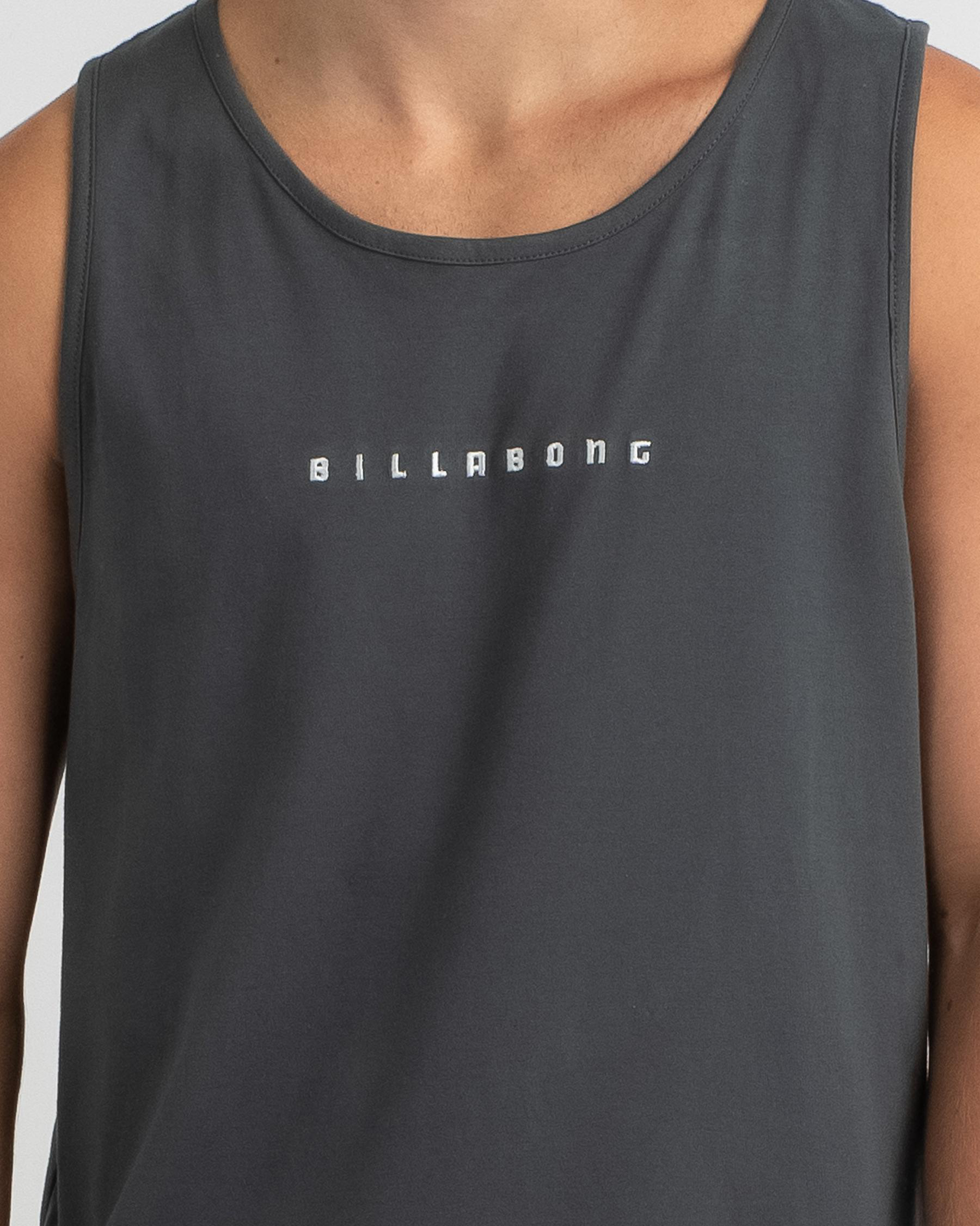 Shop Billabong Smitty Tank In Washed Black - Fast Shipping & Easy ...