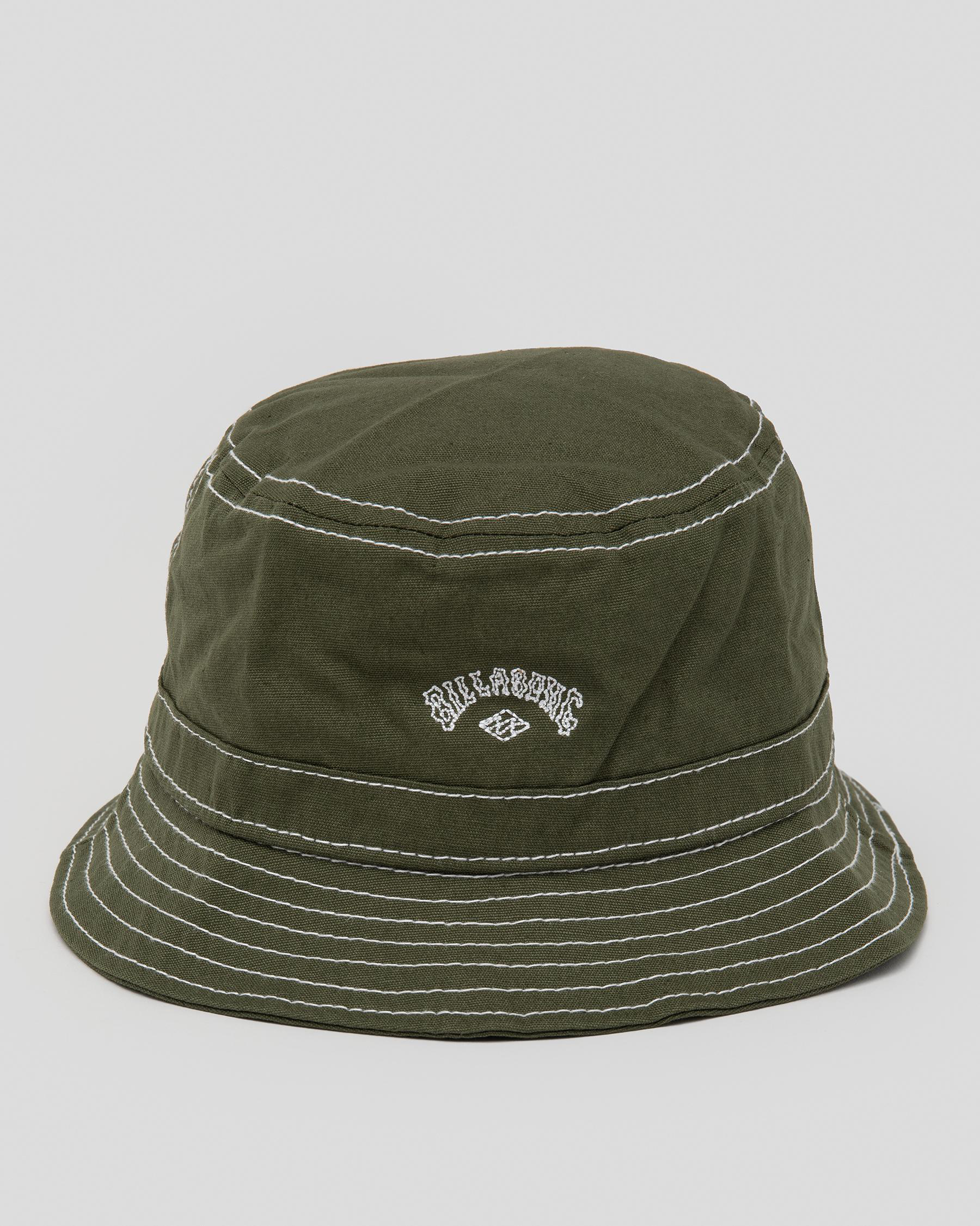 Shop Billabong Wave Washed Bucket Hat In Military - Fast Shipping ...